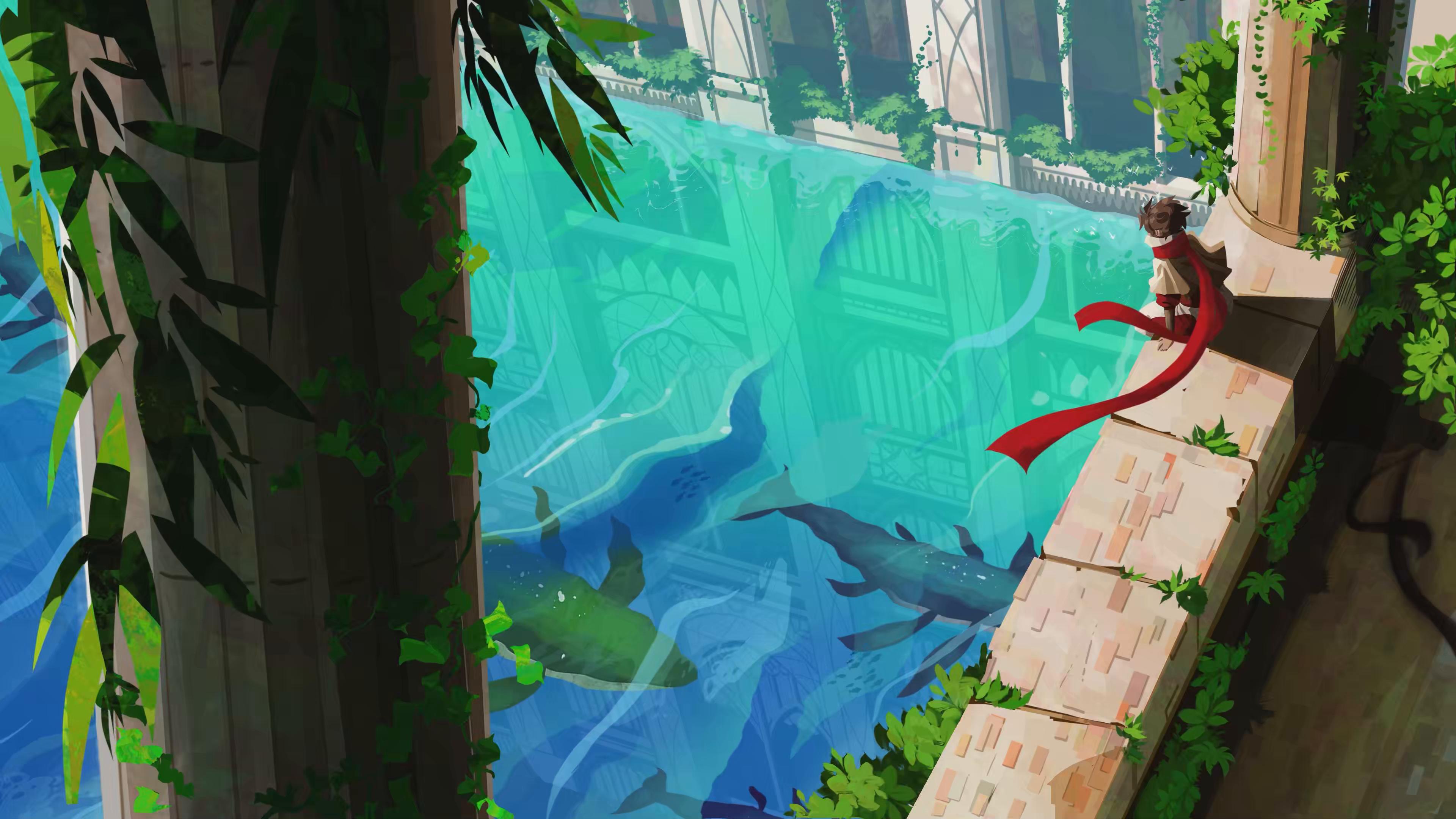 Flooded Ruins Live Wallpaper