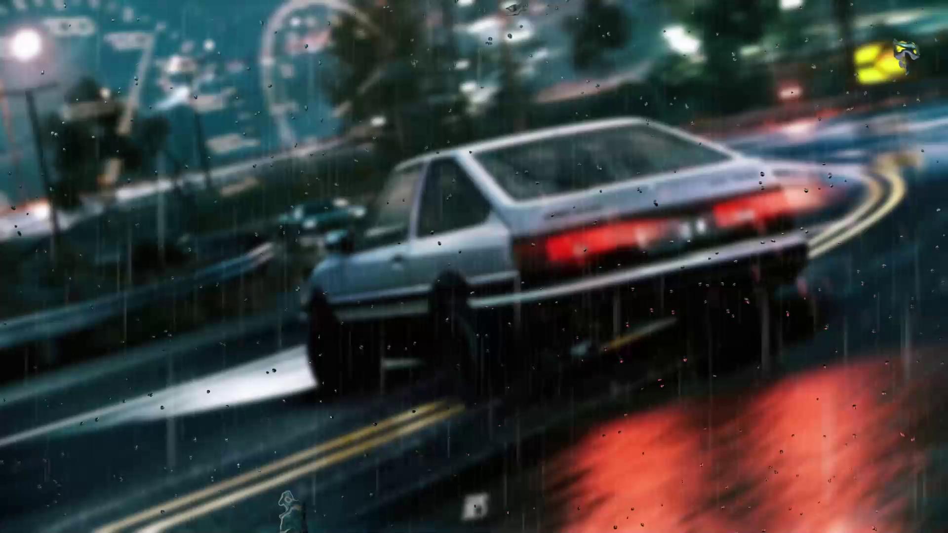 Toyota Initial D Under the Rain Live Wallpaper
