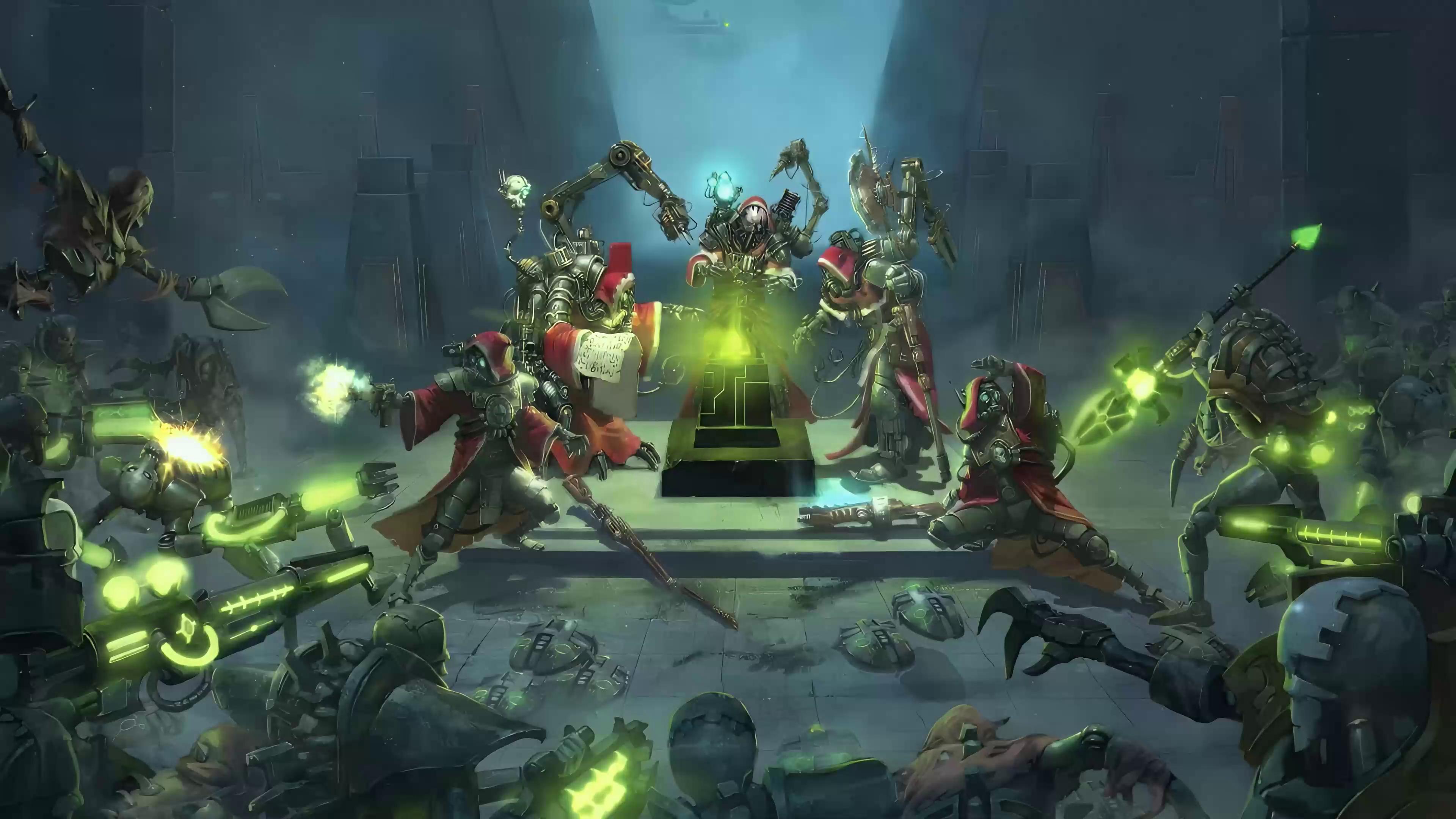 Mechanicus vs Necrons Live Wallpaper