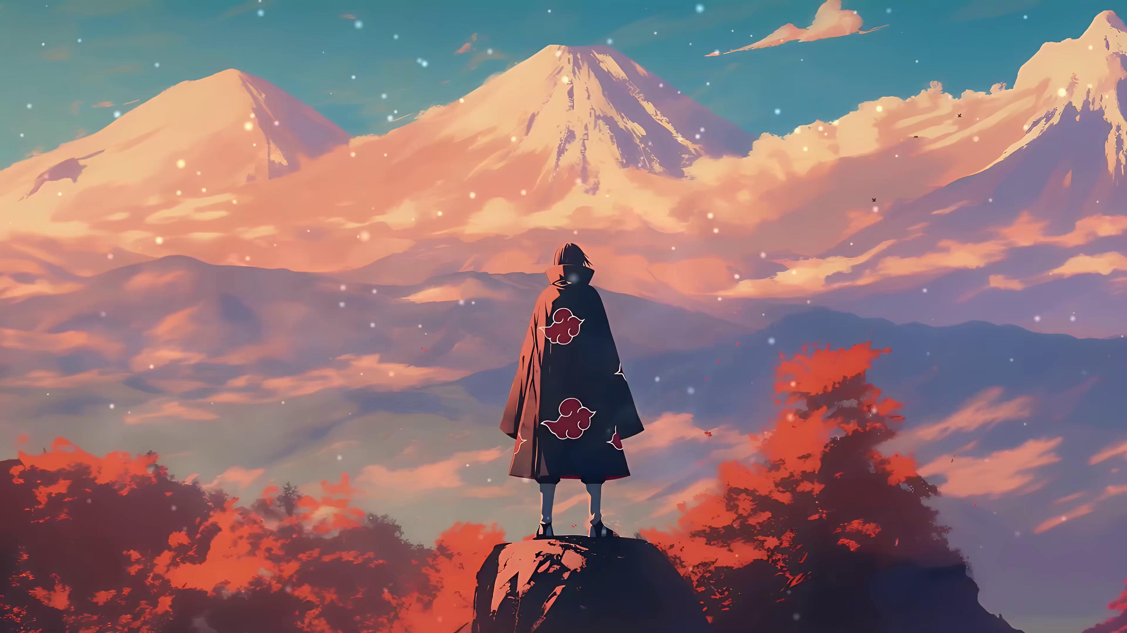 Itachi in the Mountain’s Calm Live Wallpaper