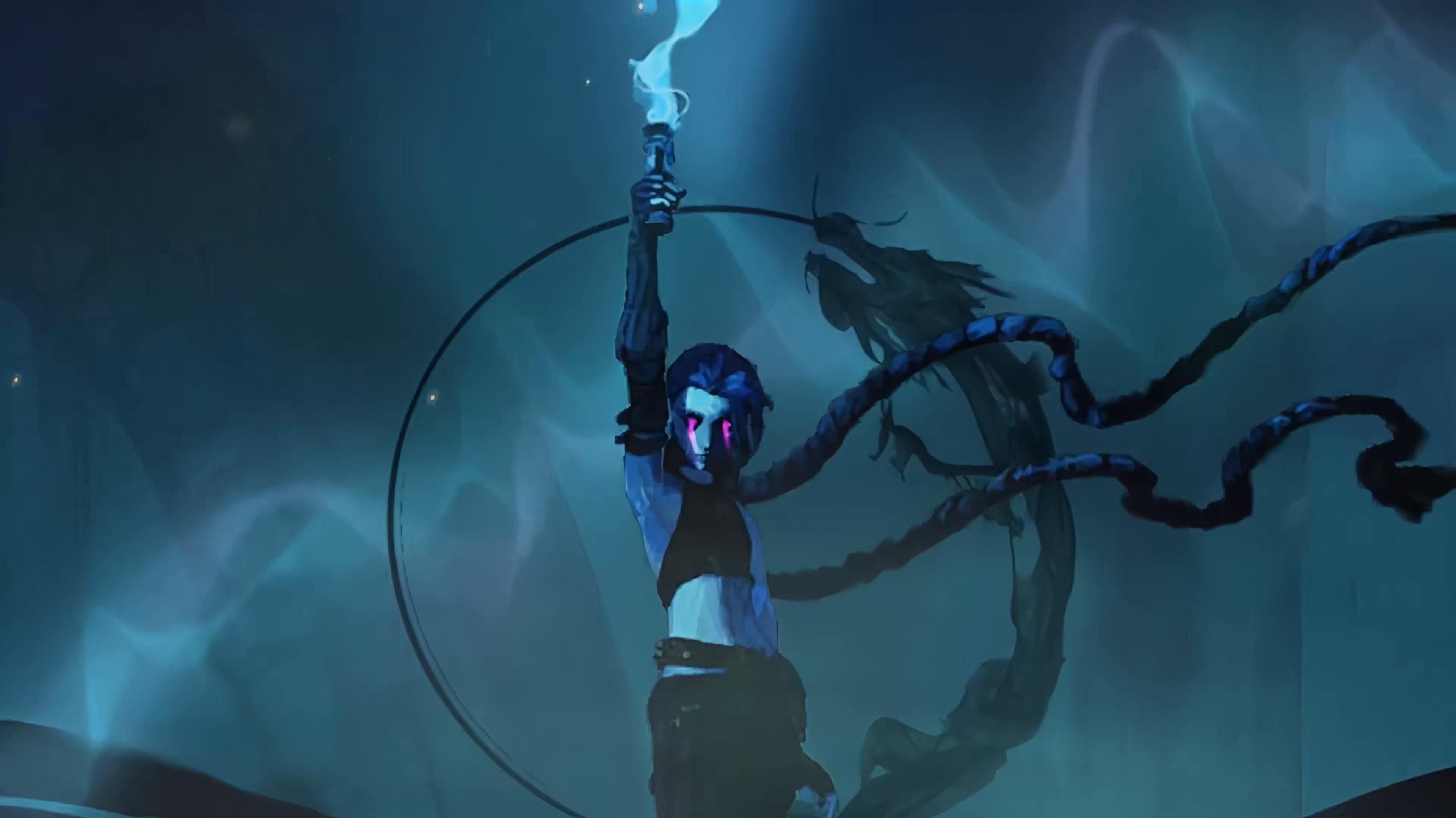 Jinx With Blue Flare Live Wallpaper