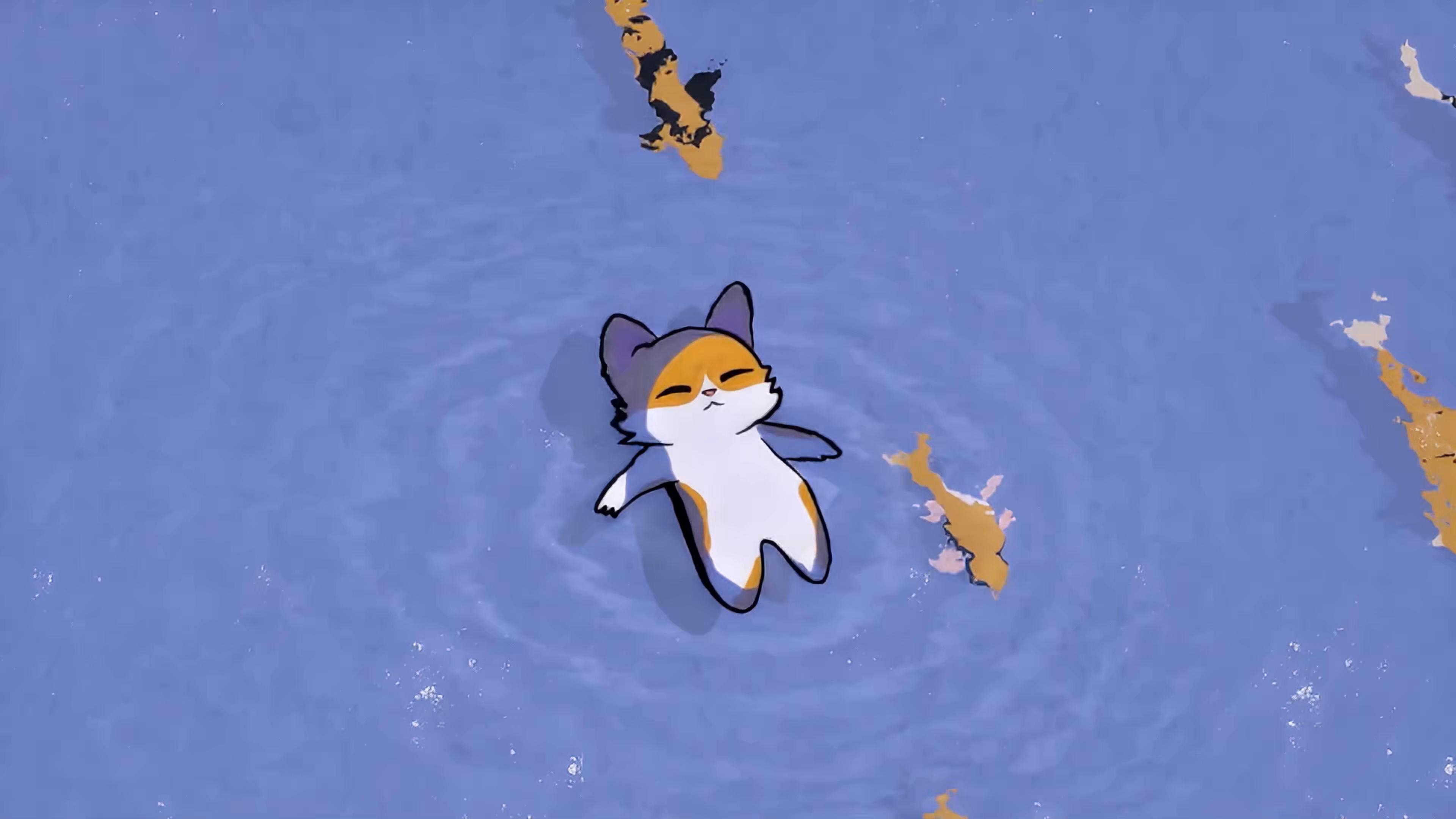 Floating Cat Live Wallpaper