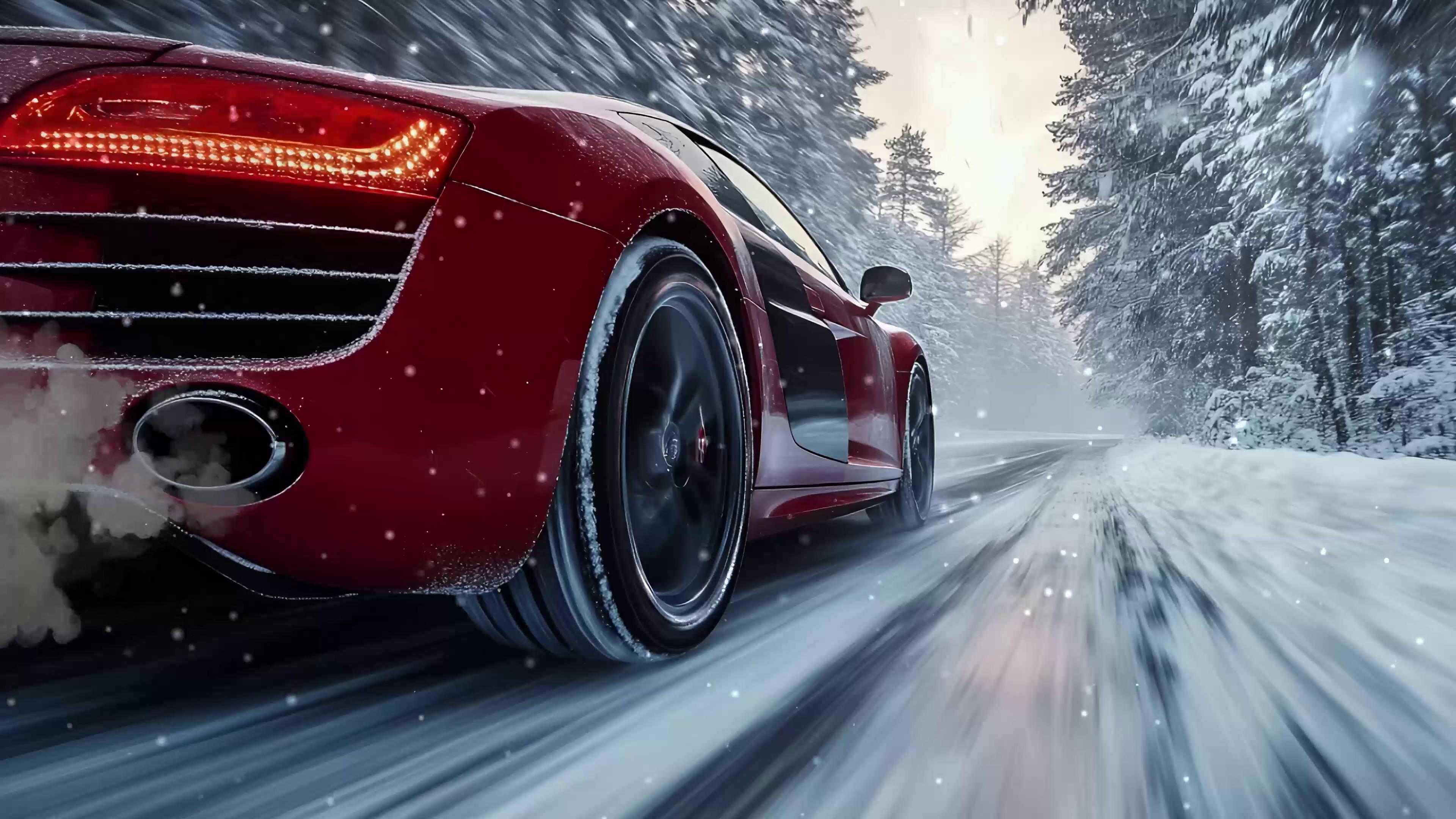Red Audi R8 Live Wallpaper