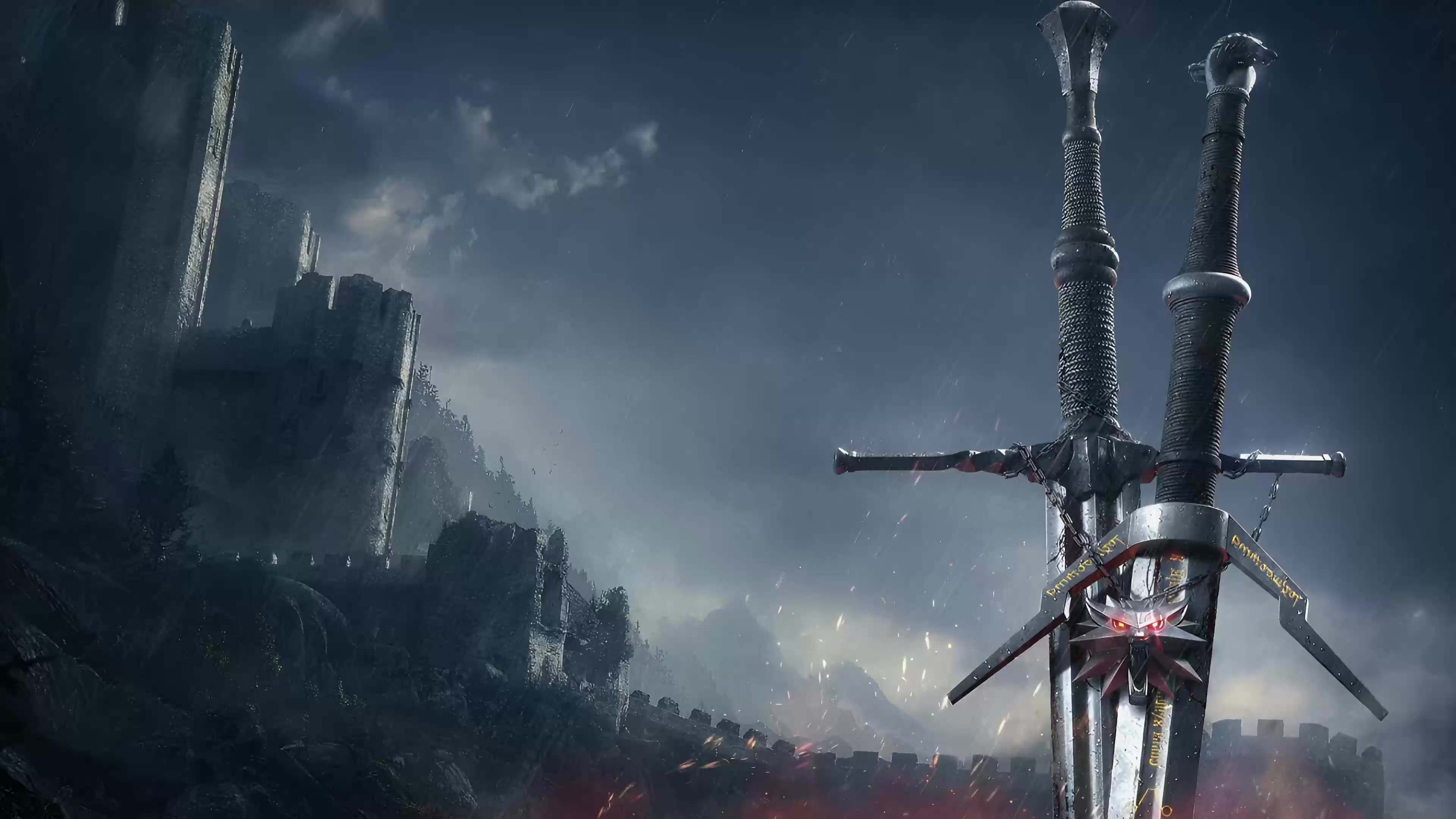 Witcher Swords Live Wallpaper