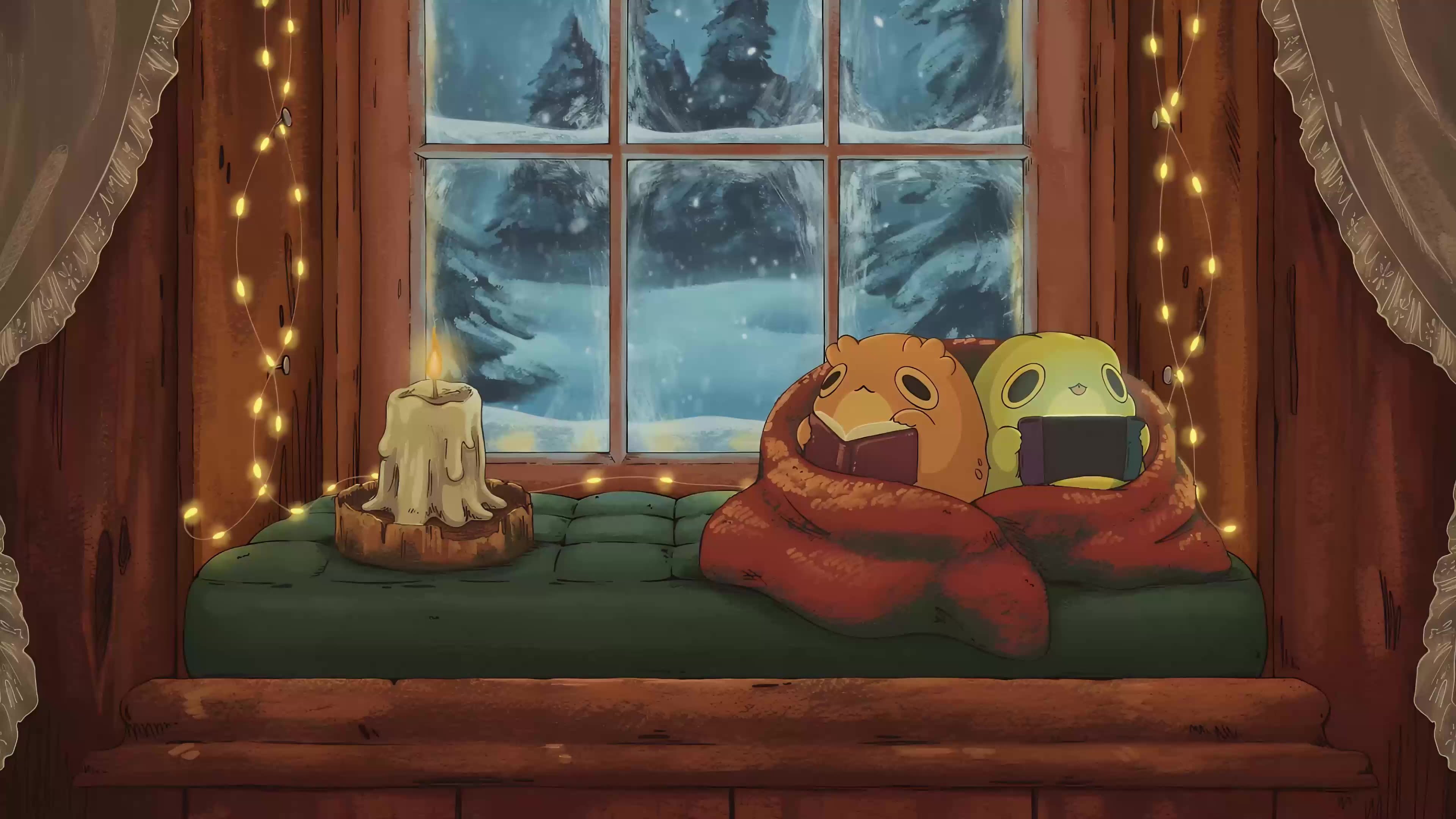 Abi Toads Cozy Winter Live Wallpaper
