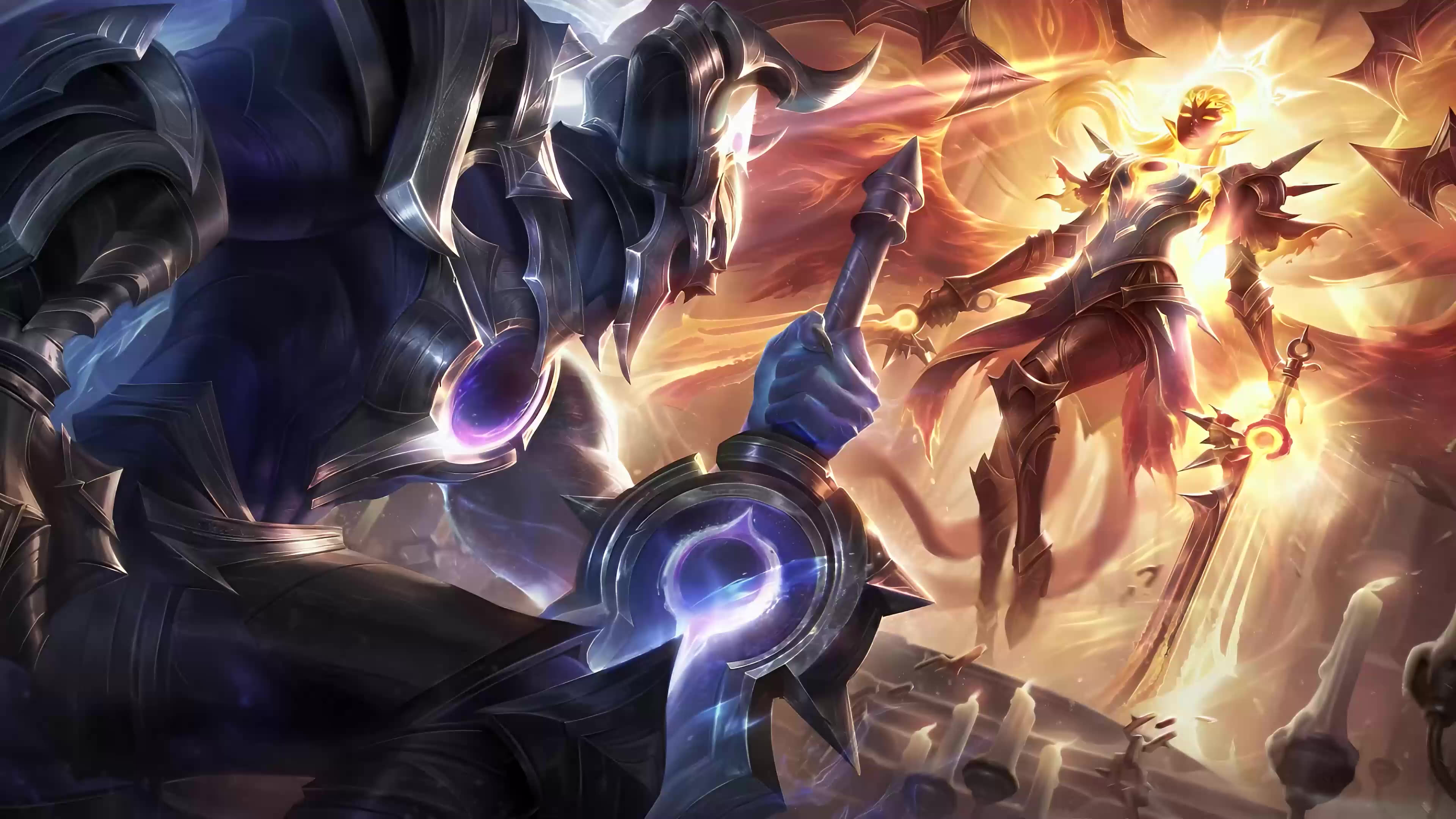Solar Eclipse Kayle & Lunar Eclipse Aatrox Live Wallpaper