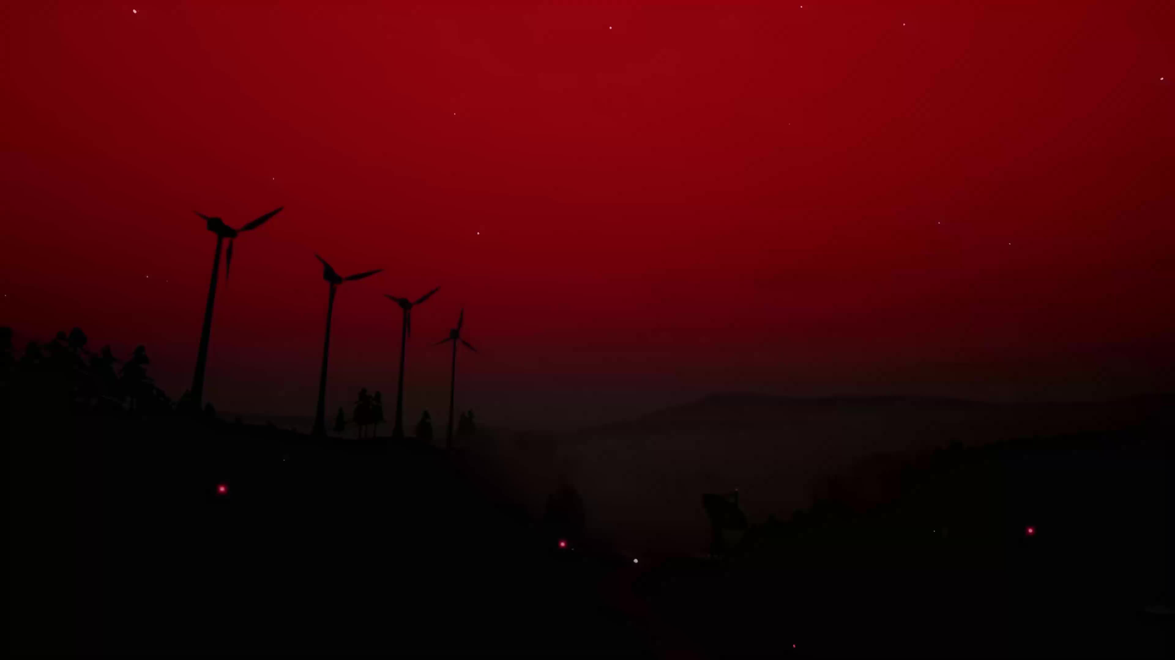 Foggy Red Sky Live Wallpaper