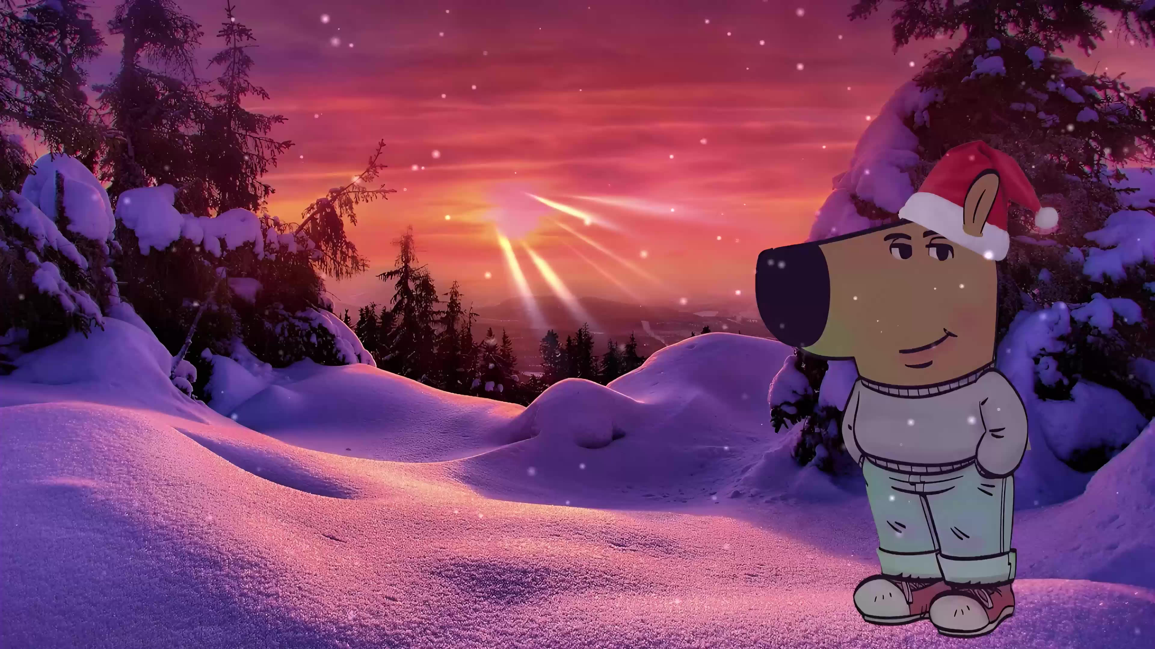 Chill Guy Winter Live Wallpaper