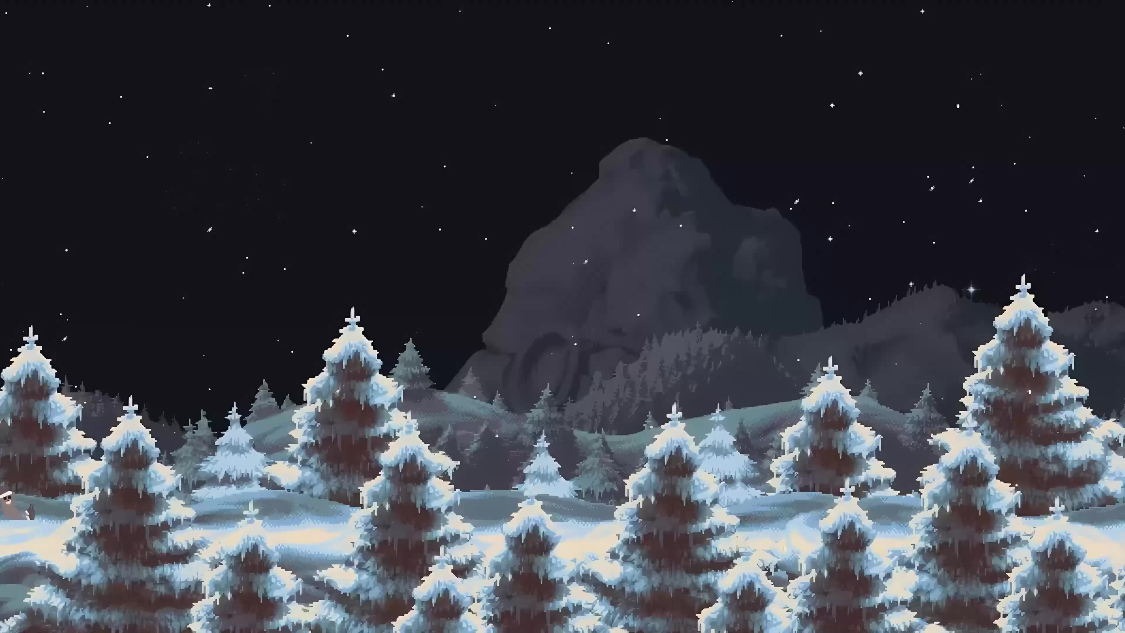 Undertale Snowy Forest Live Wallpaper