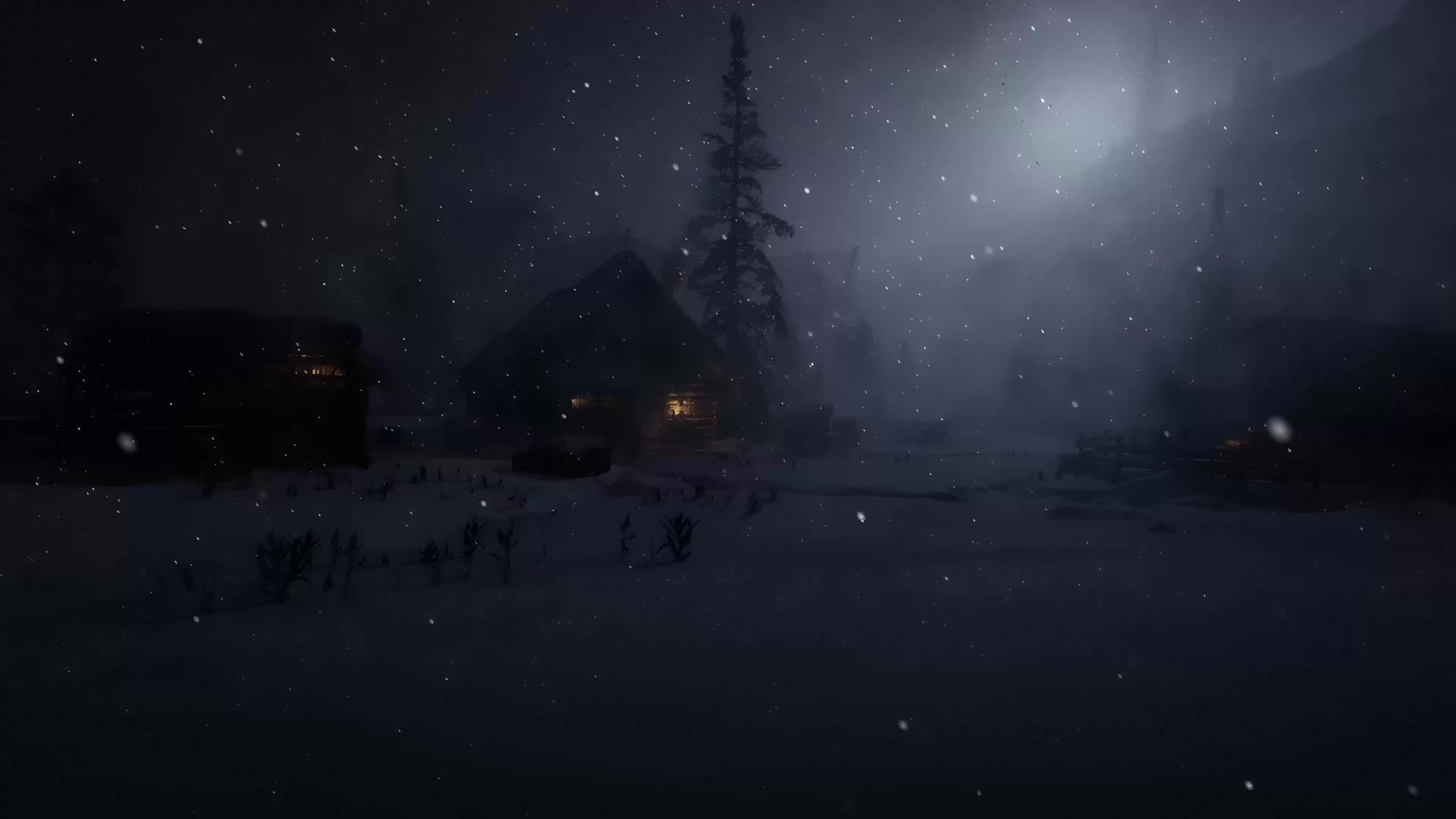 Snowy Cabin - Red Dead Redemption 2 Live Wallpaper