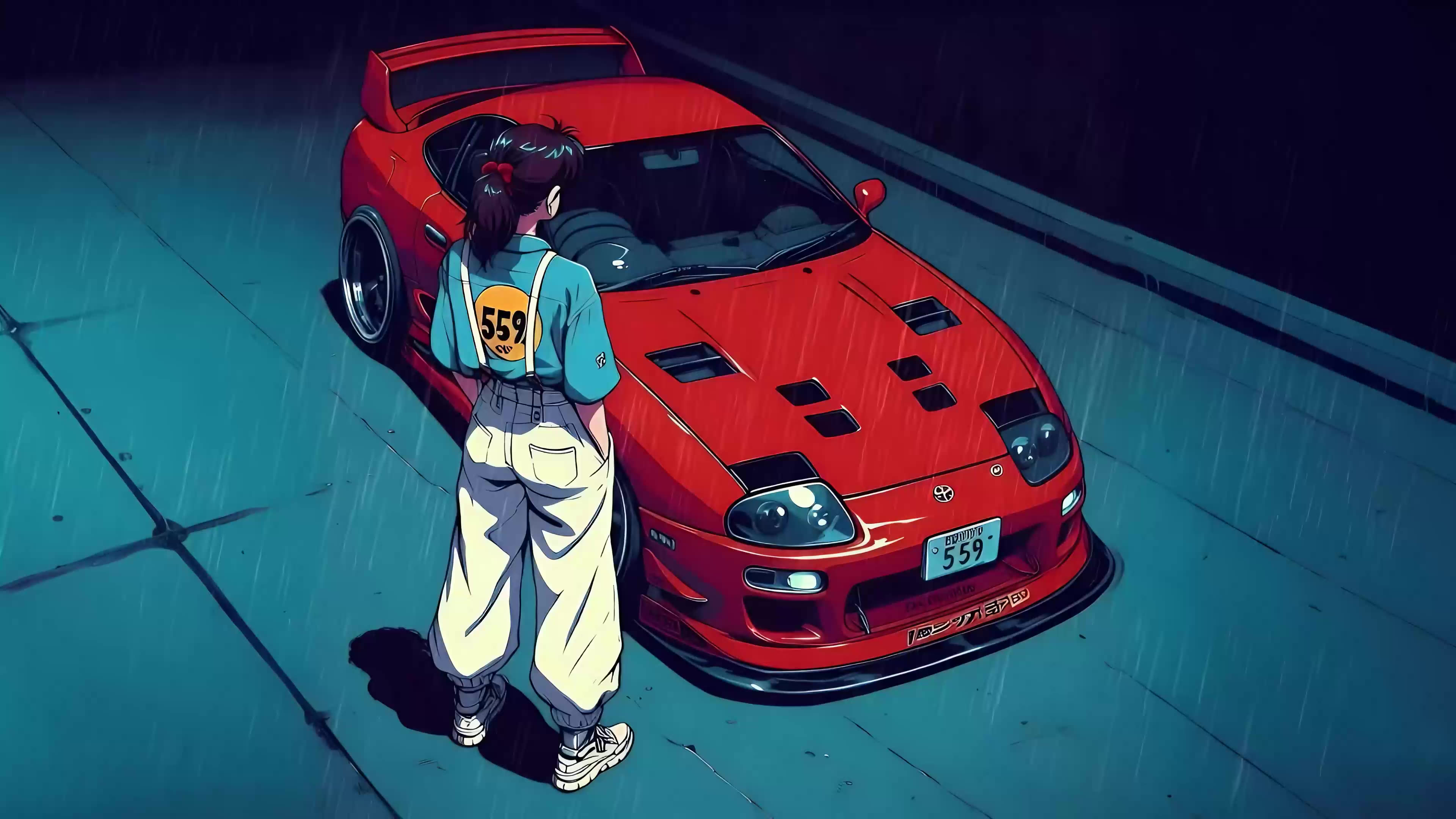 Anime JDM Car Live Wallpaper