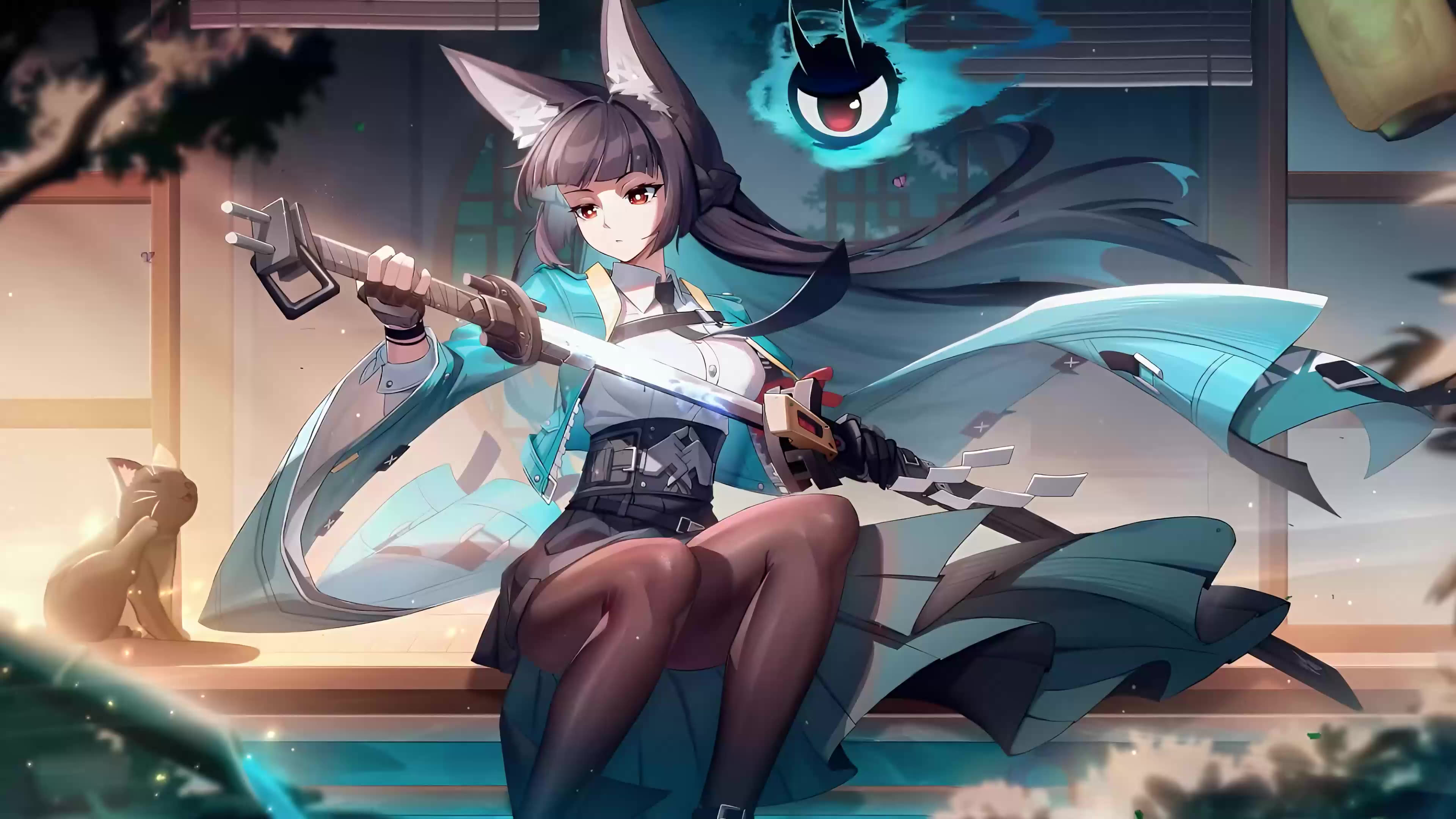 Hoshimi Miyabi’s Silent Blade Live Wallpaper