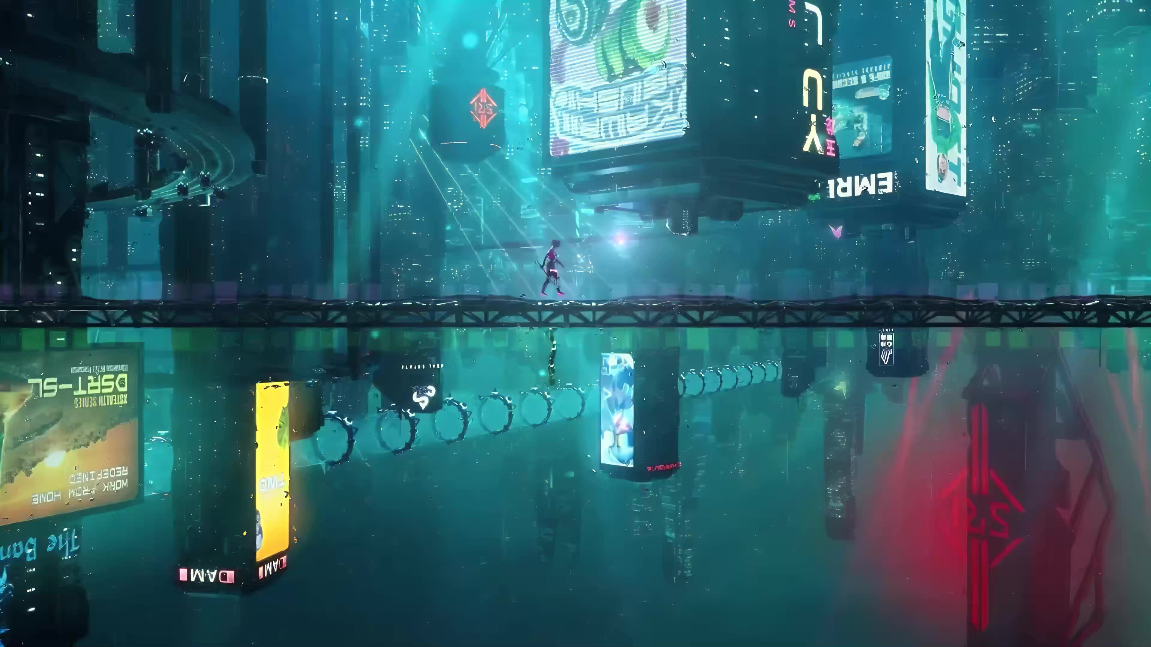 Split Fiction - Cyberpunk Ninjas Mobile Live Wallpaper