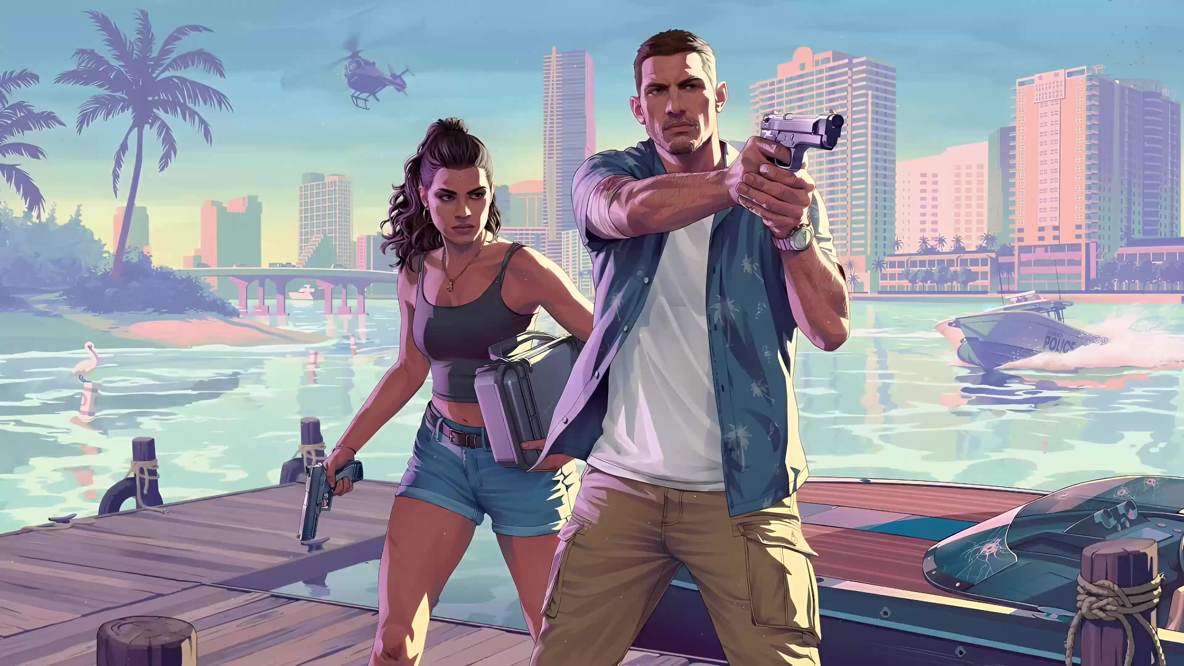 GTA VI - Jason & Lucia Live Wallpaper