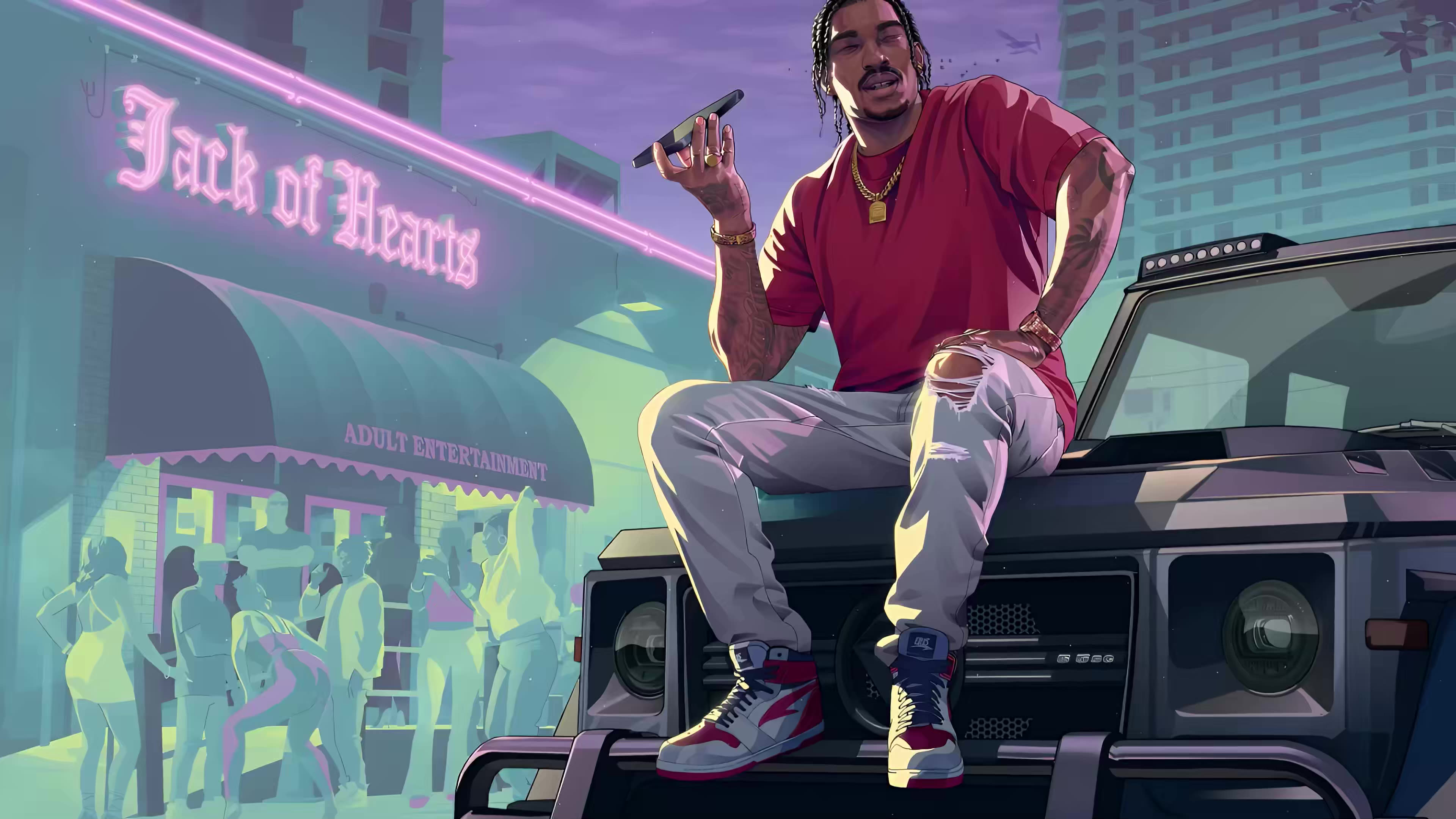 Dre'Quan Priest (GTA VI) Mobile Live Wallpaper