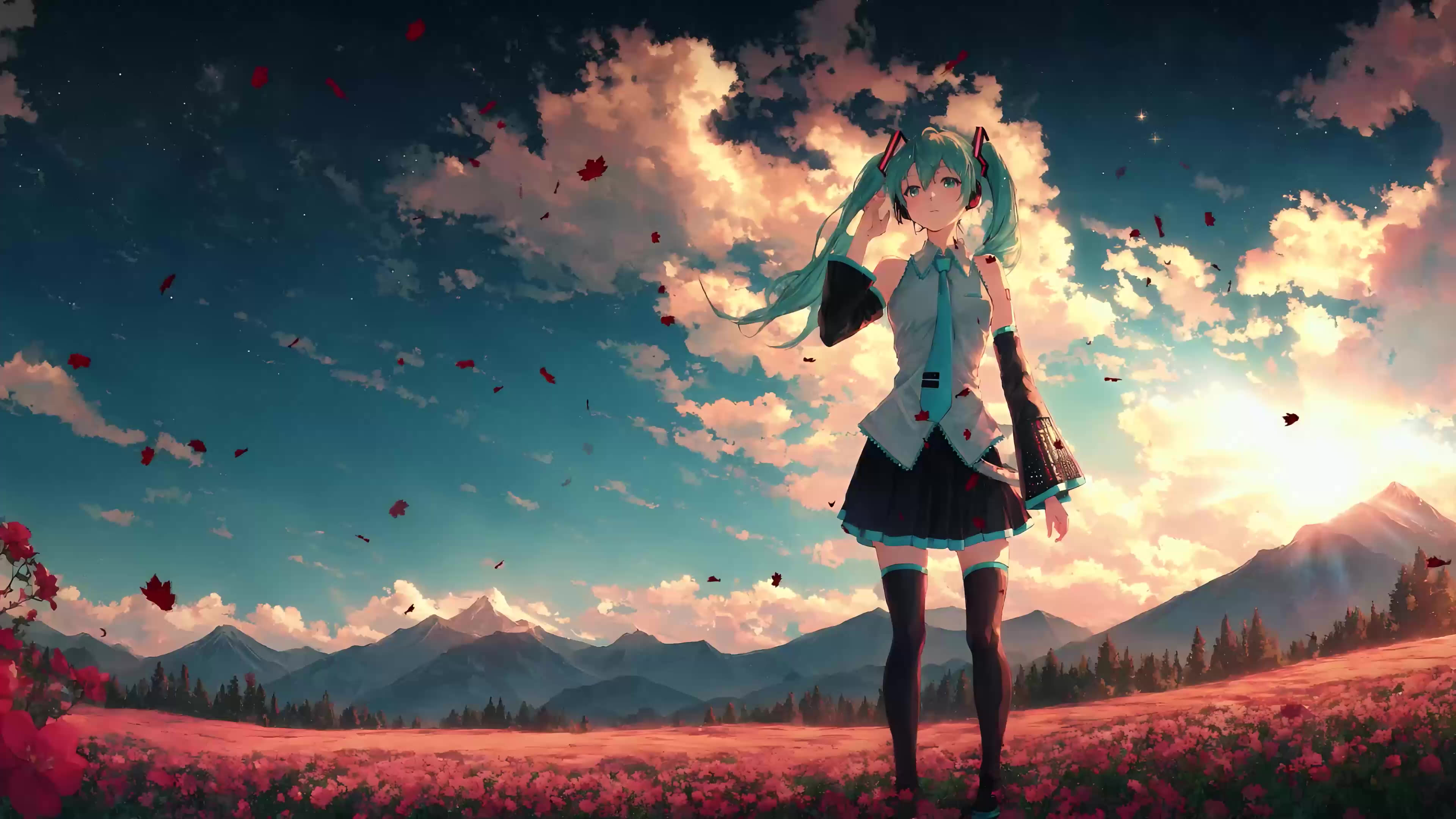 Radiant Twilight - Hatsune Miku Mobile Live Wallpaper
