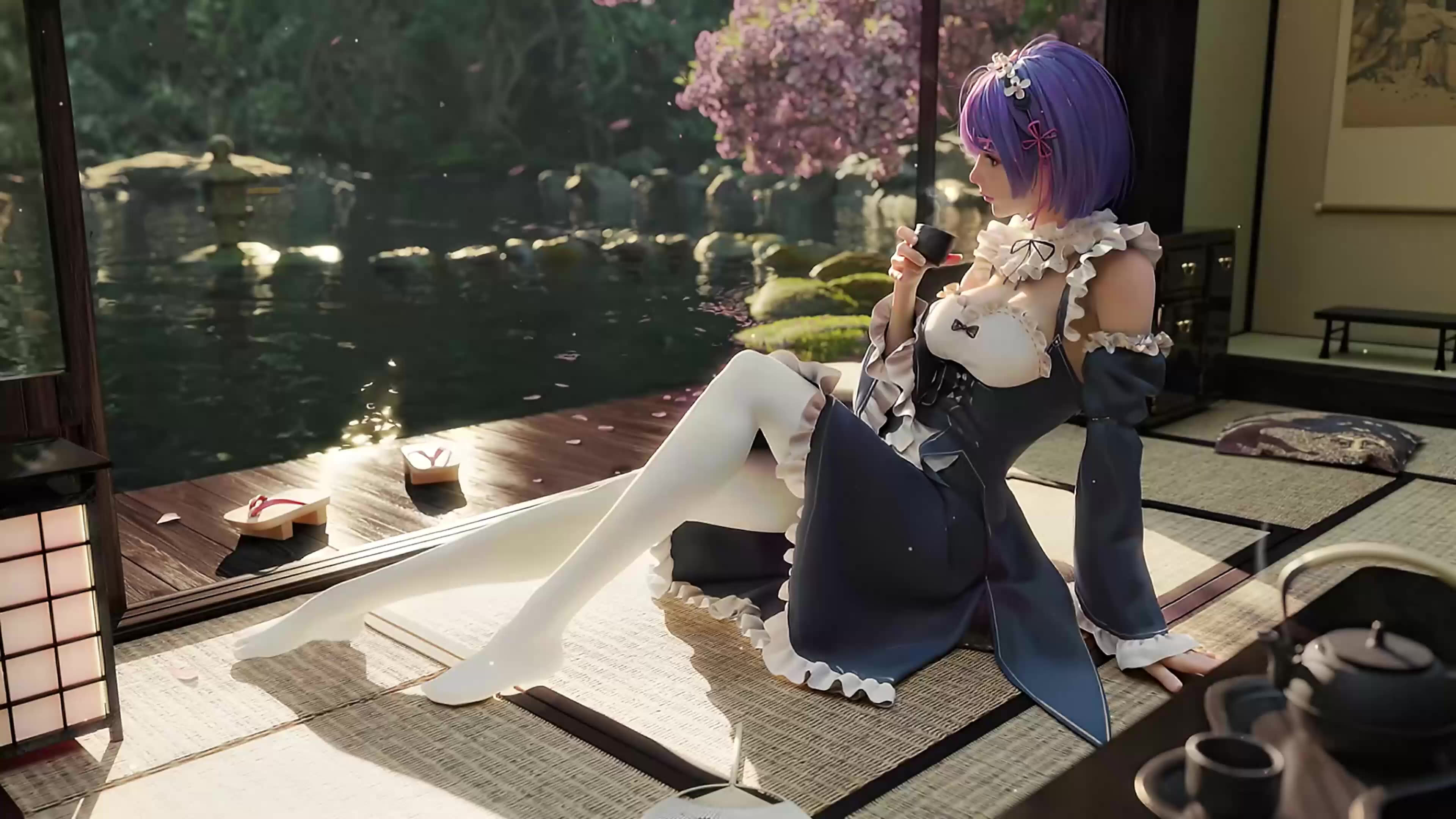 Rem - Maid of Resolve (Re:Zero) Live Wallpaper