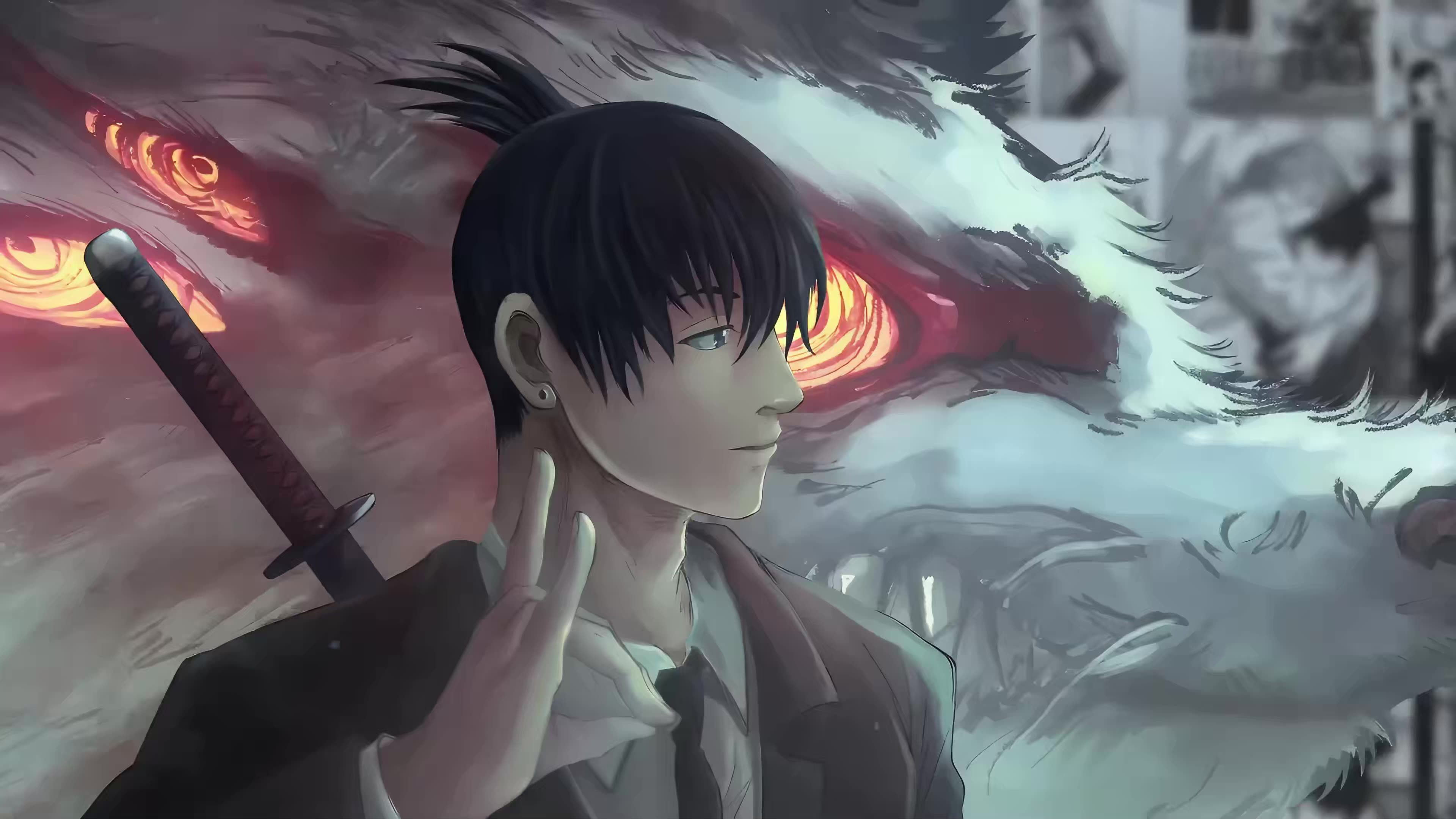 Hayakawa Aki & Fox Devil Live Wallpaper