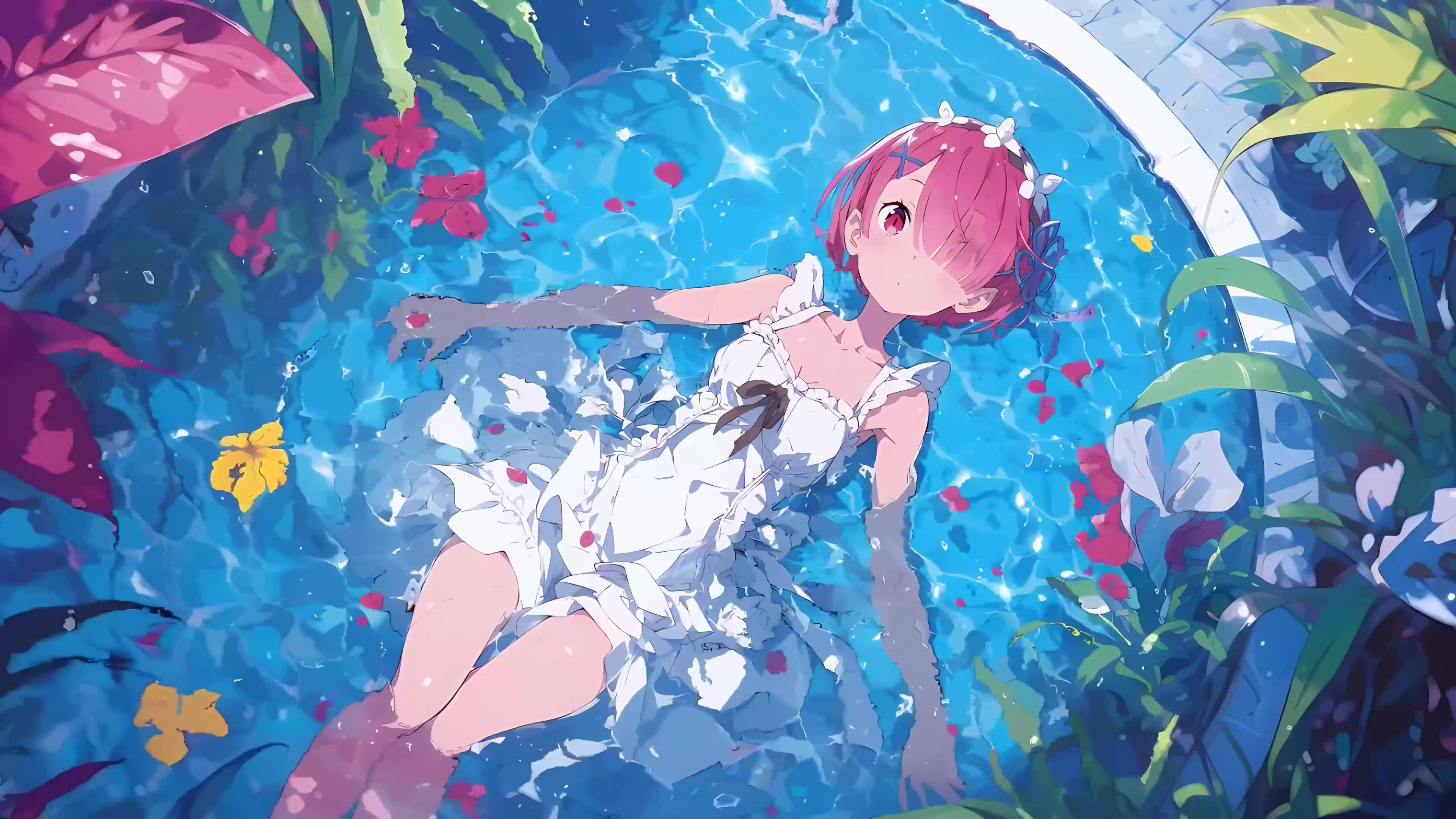 Floating With Rem Live Wallpaper