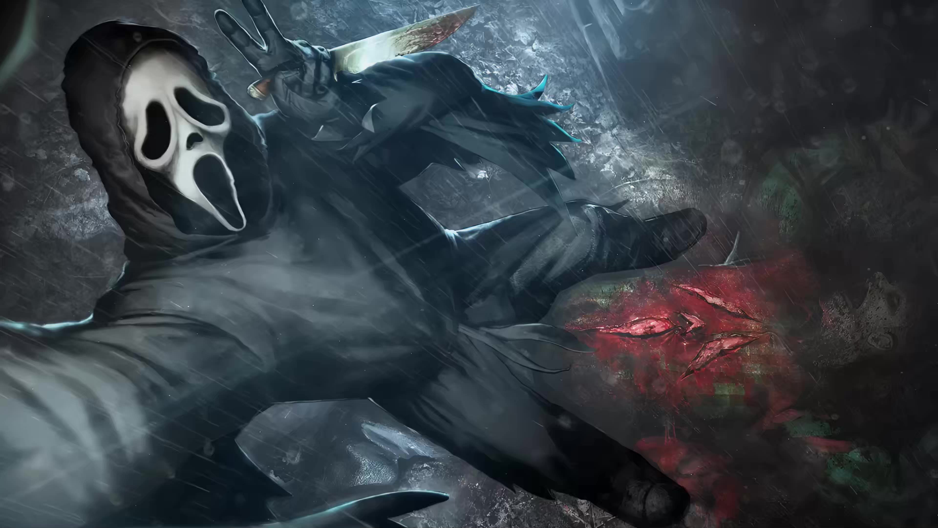 Scream Ghostface Selfie Live Wallpaper