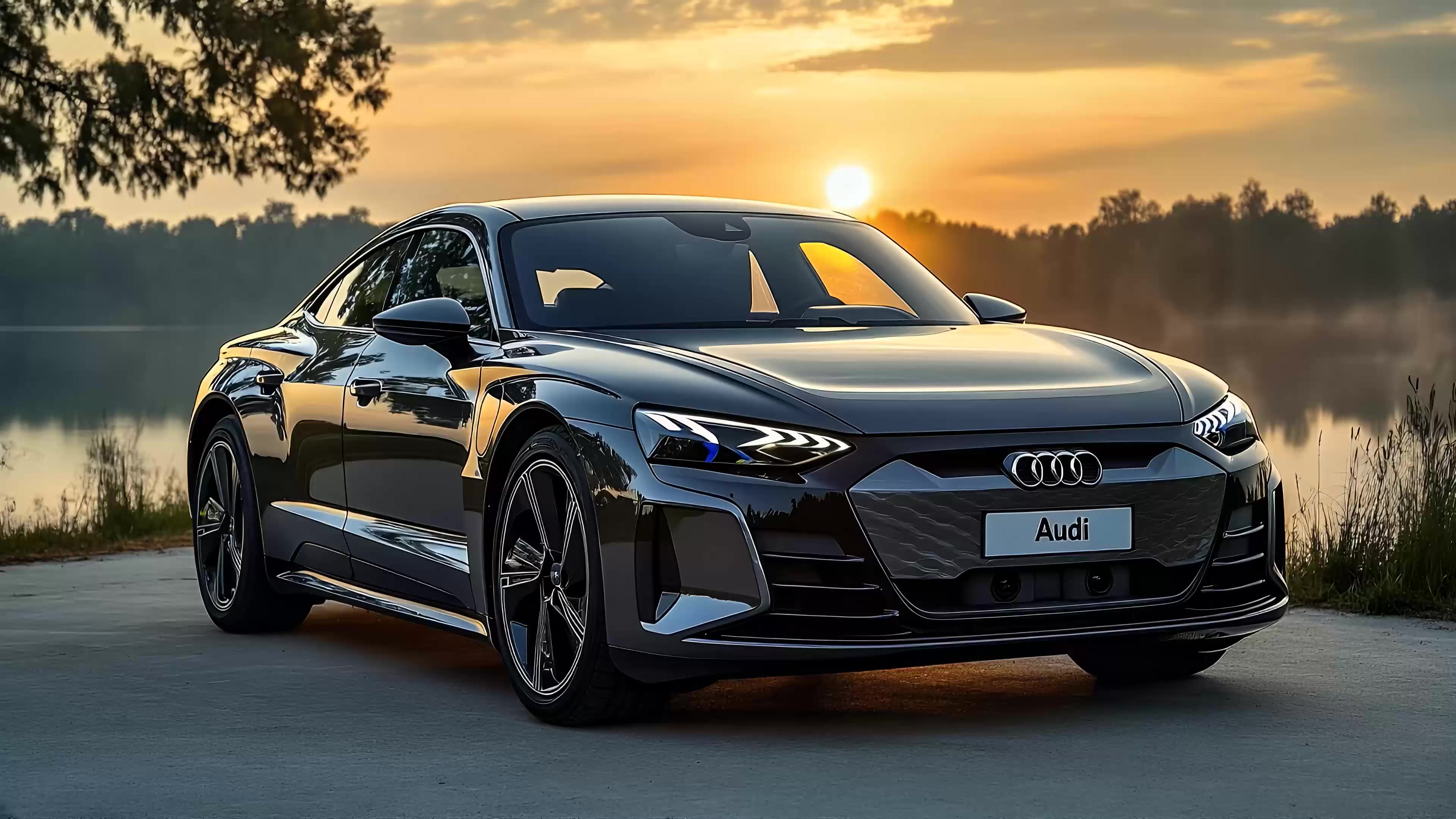 Audi E-Tron GT Sunset Elegance Live Wallpaper