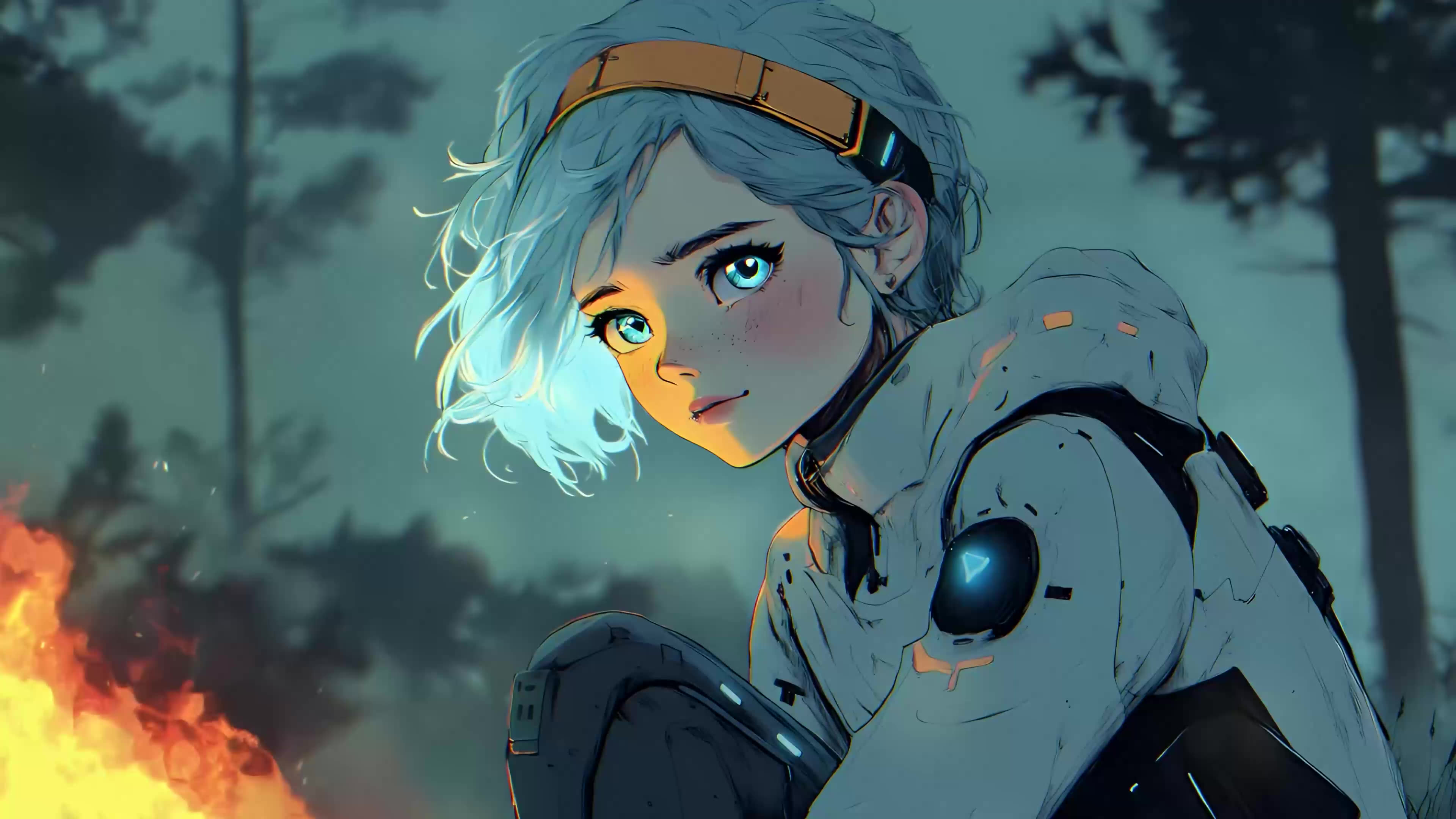 Through the Ember Night Live Wallpaper