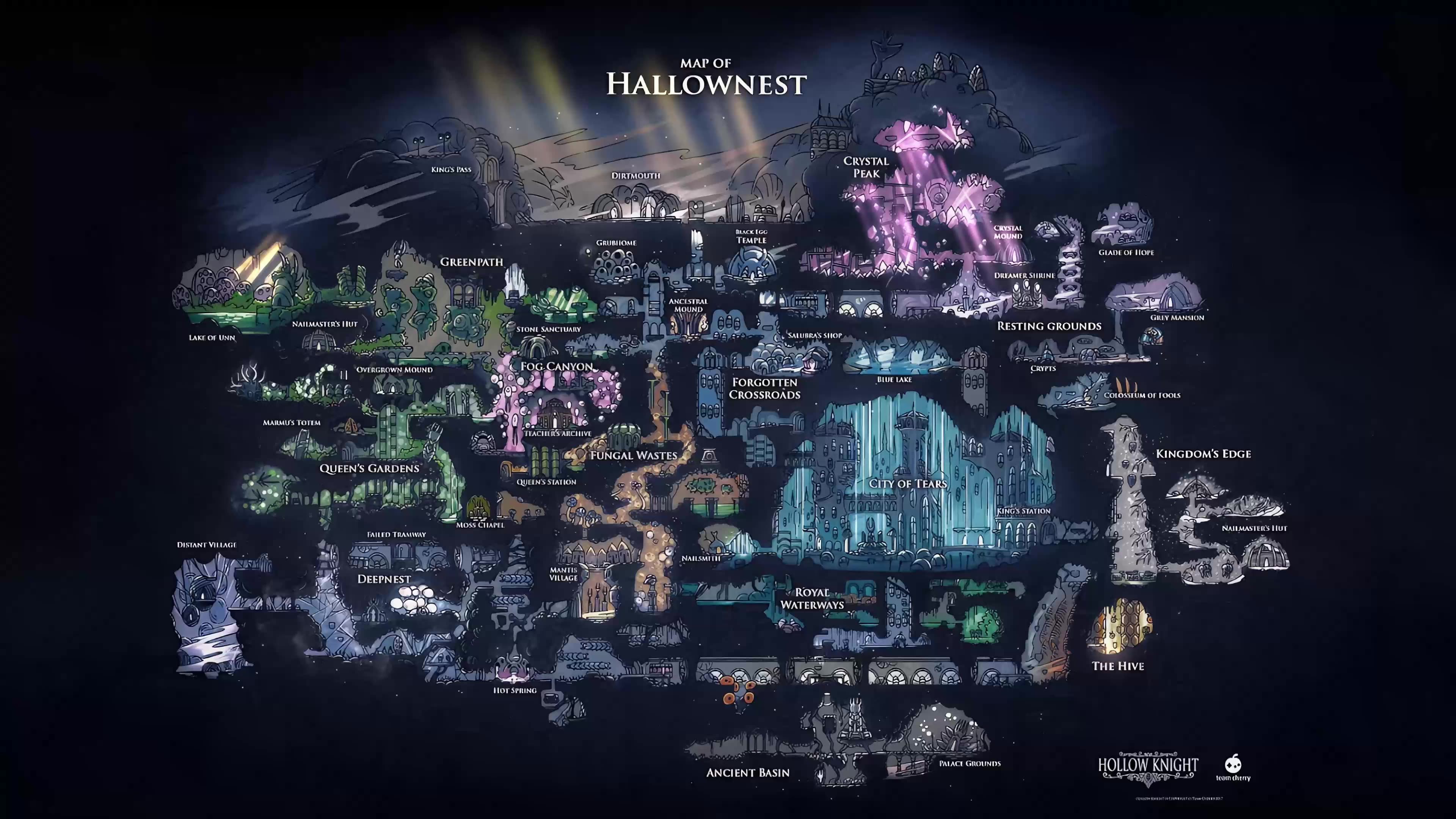 Hollow Knight Map Live Wallpaper