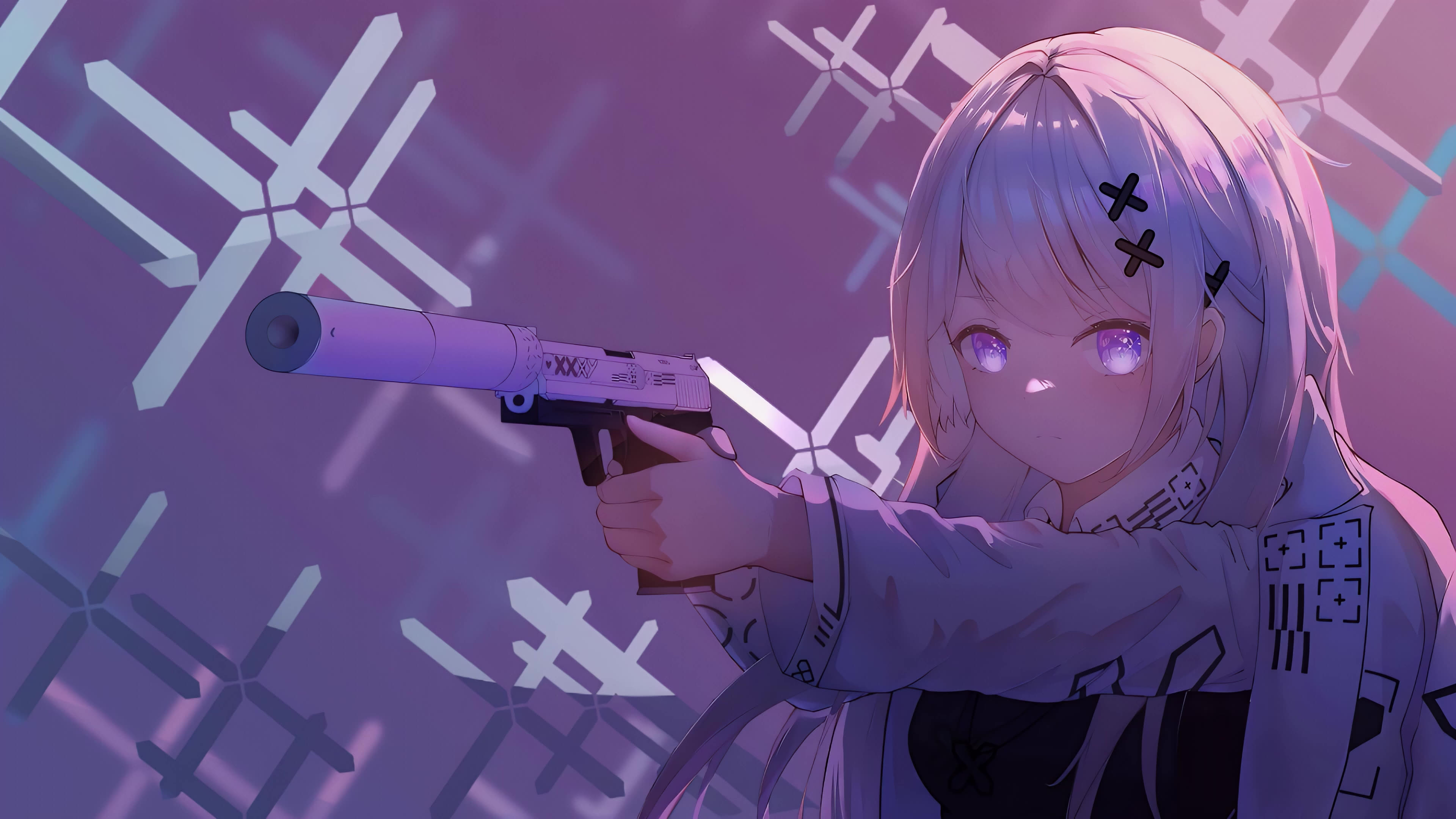 Purple-Eyed Killer Live Wallpaper
