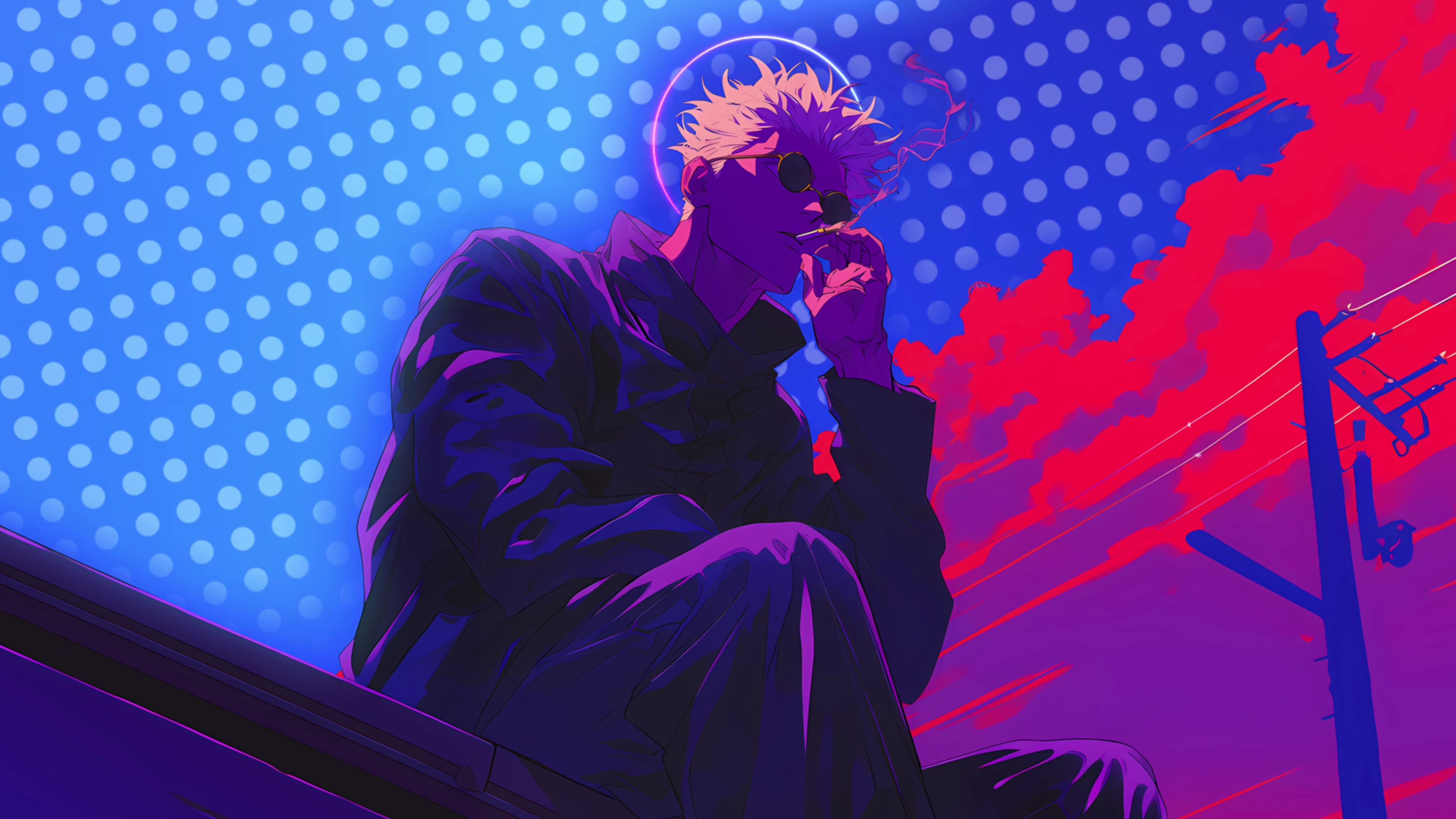 Gojo Neon Nights Mobile Live Wallpaper