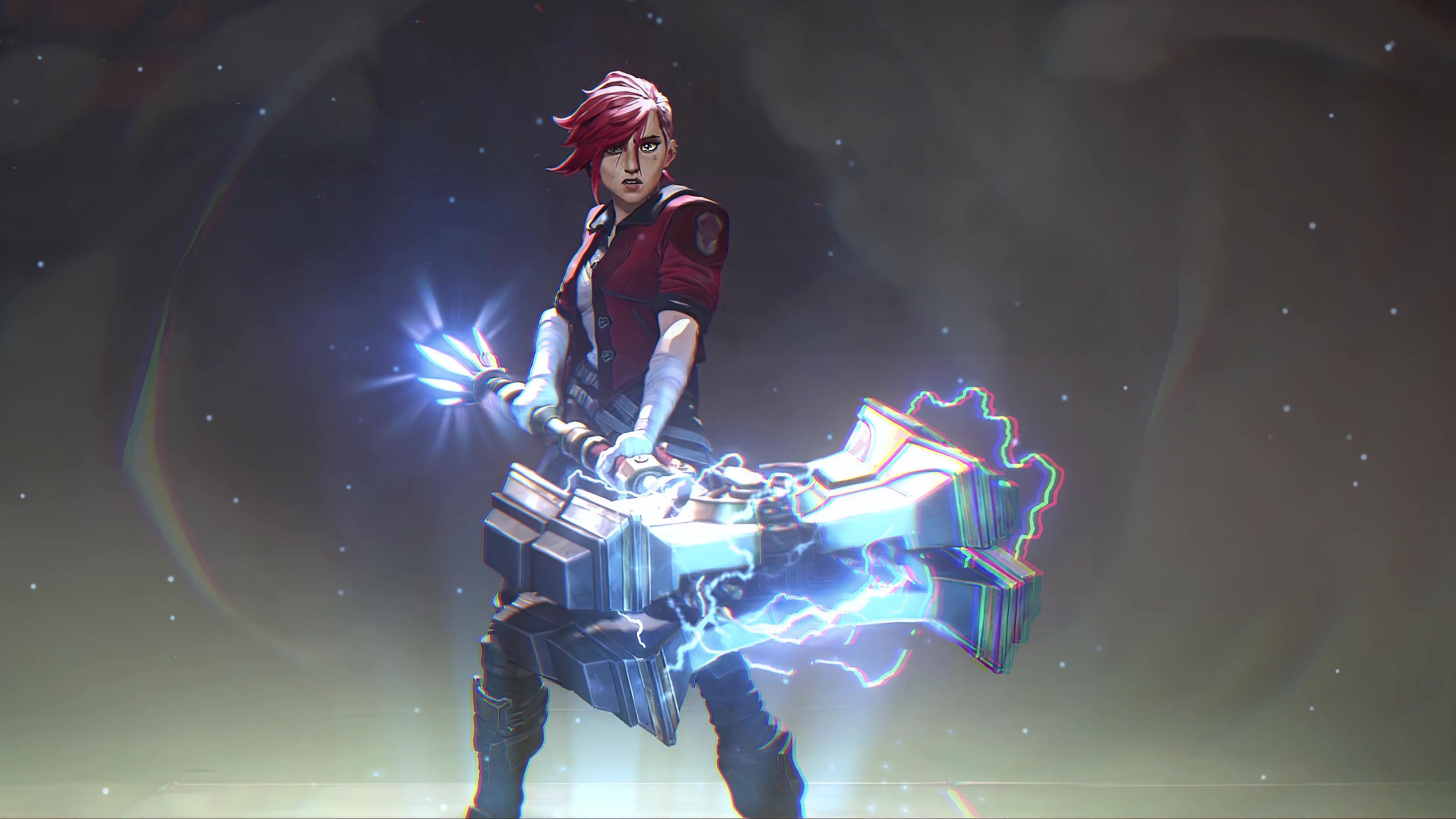 Arcane Vi With Jayce's Hammer Live Wallpaper