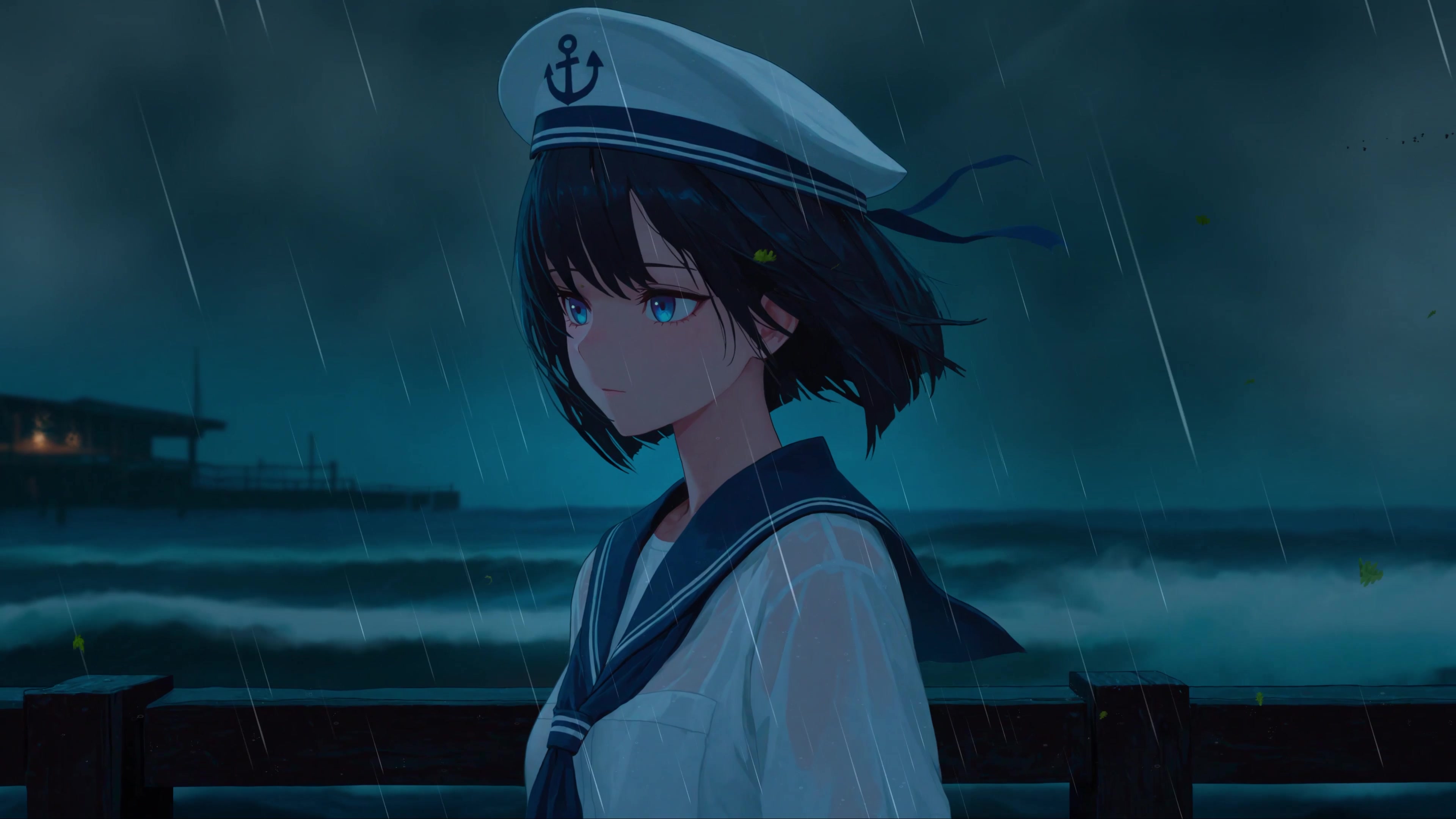 Sailor of the Silent Rain Mobile Live Wallpaper
