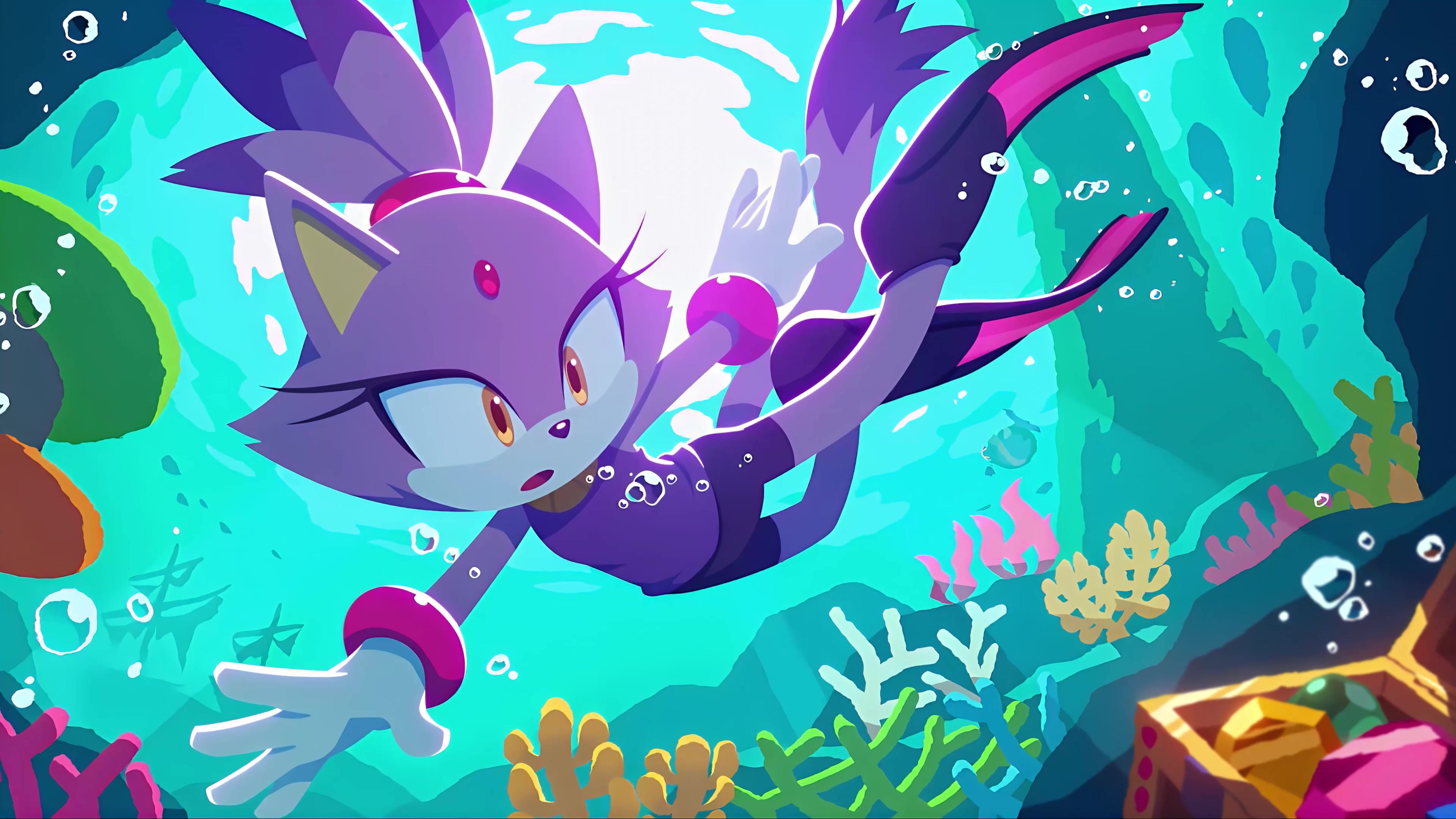 Blaze the Cat: Coral Odyssey Live Wallpaper
