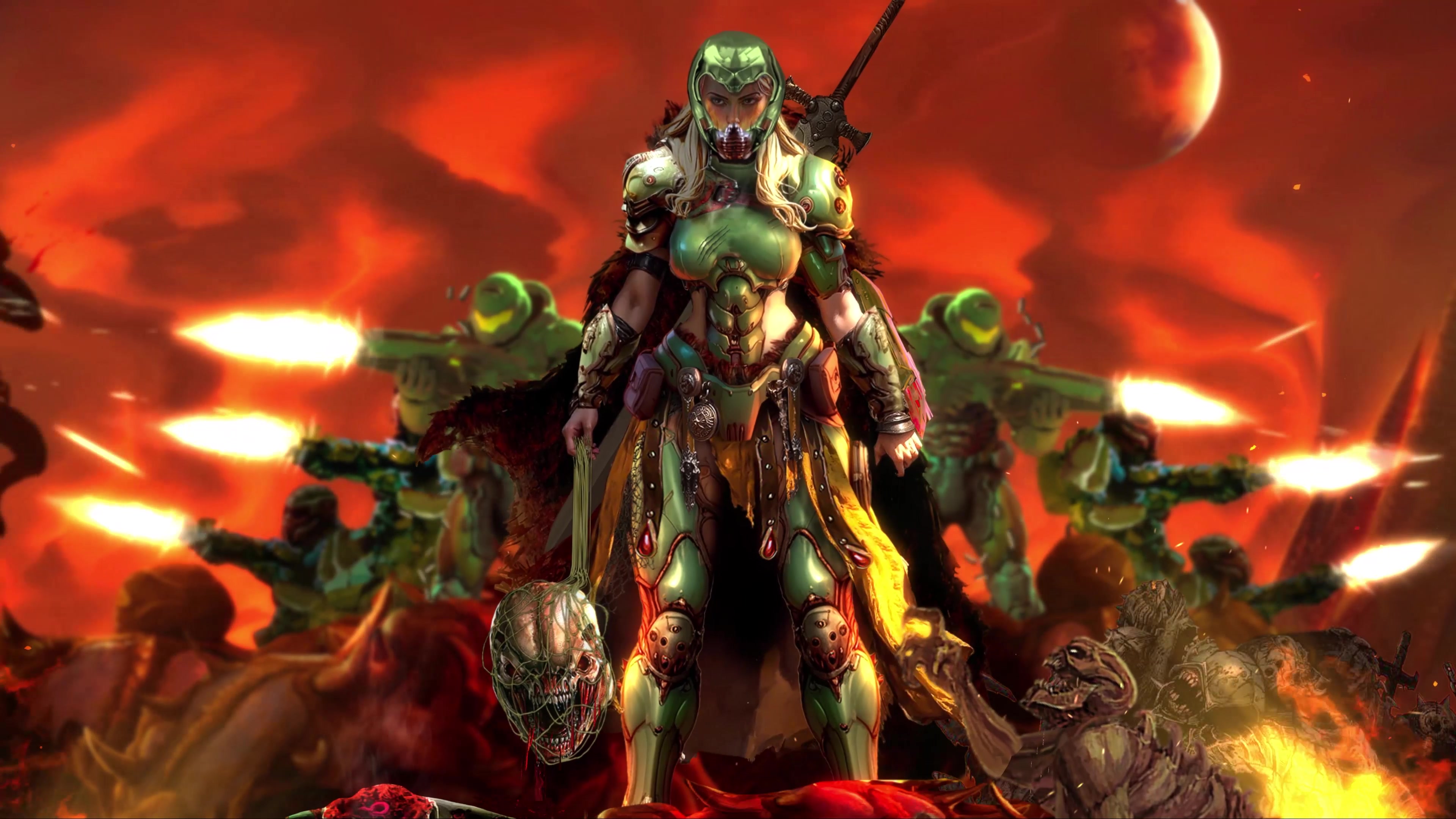 Girl of DOOM Live Wallpaper