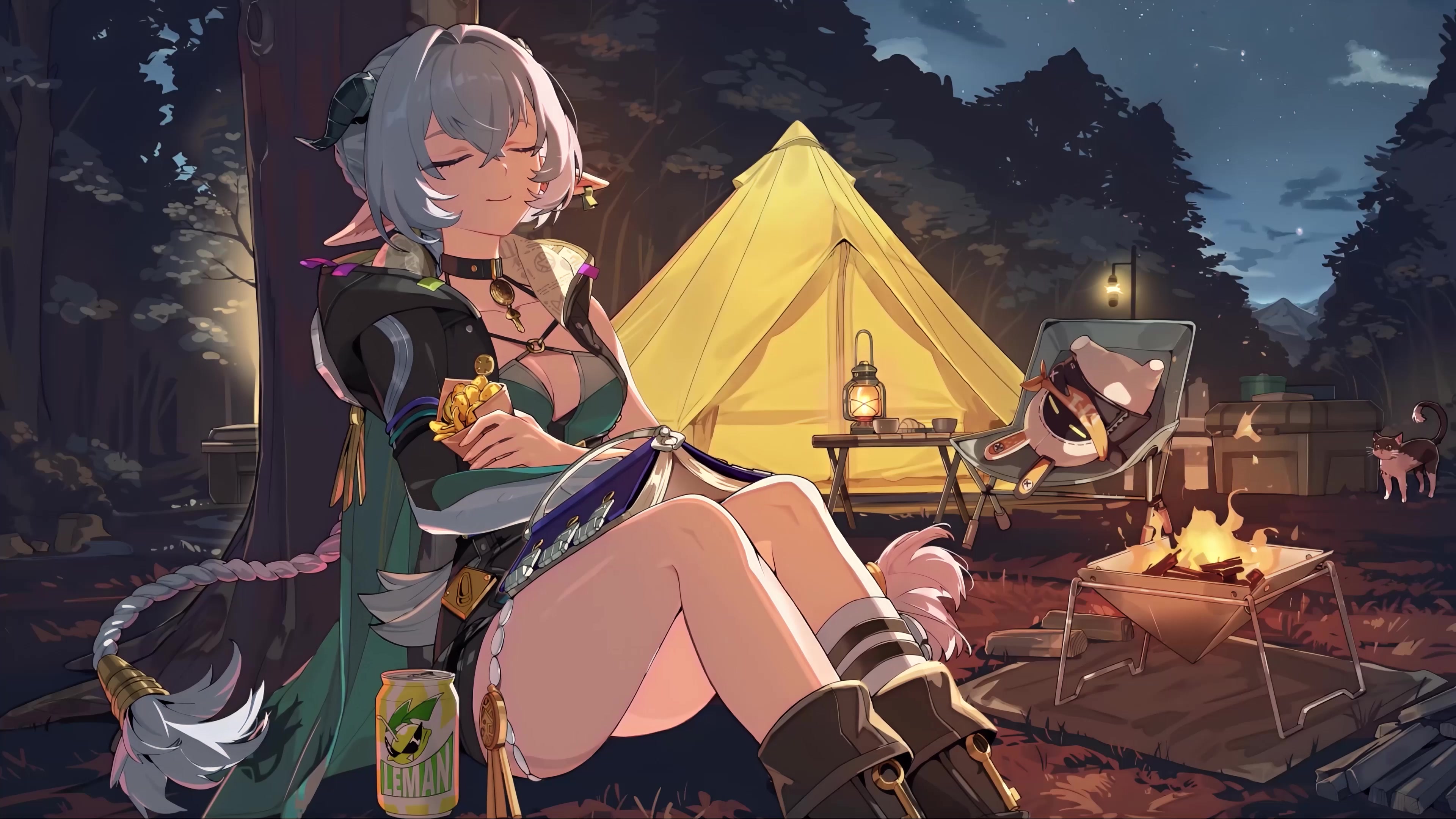 Lucia Night of Rest Live Wallpaper