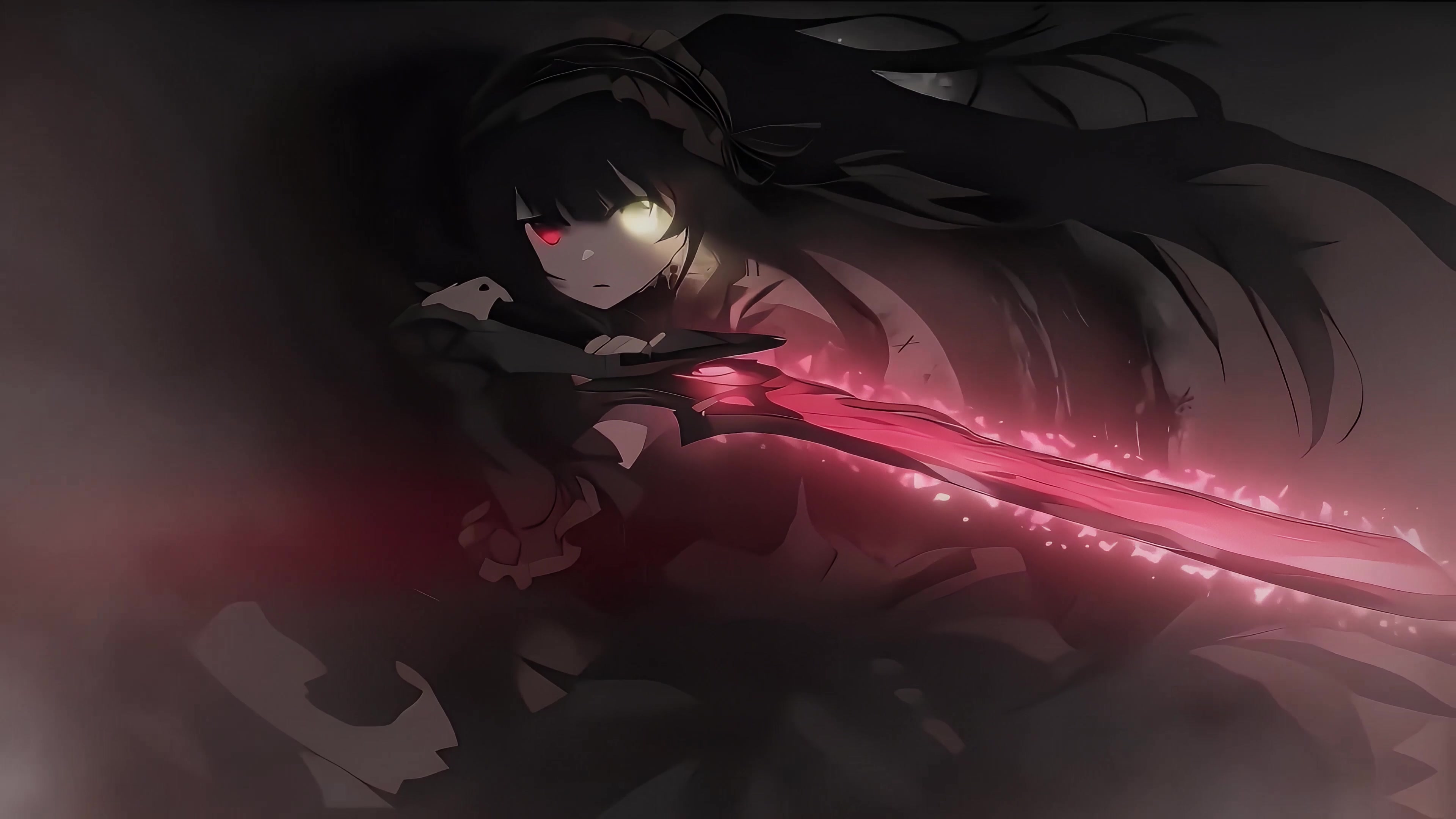 Kurumi Tokisaki Crimson Midnight Live Wallpaper
