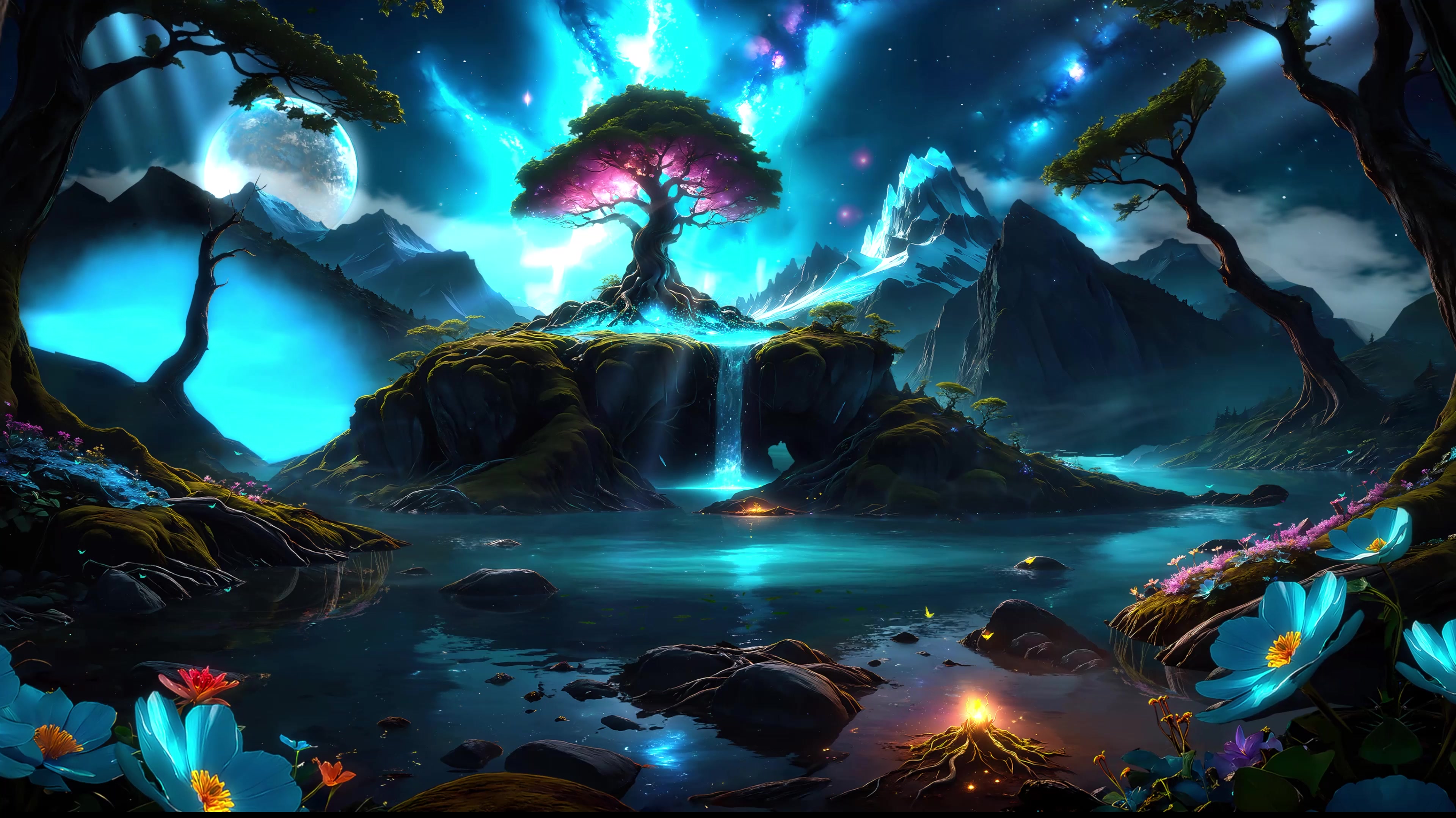 Tree of the Eternal Night Mobile Live Wallpaper