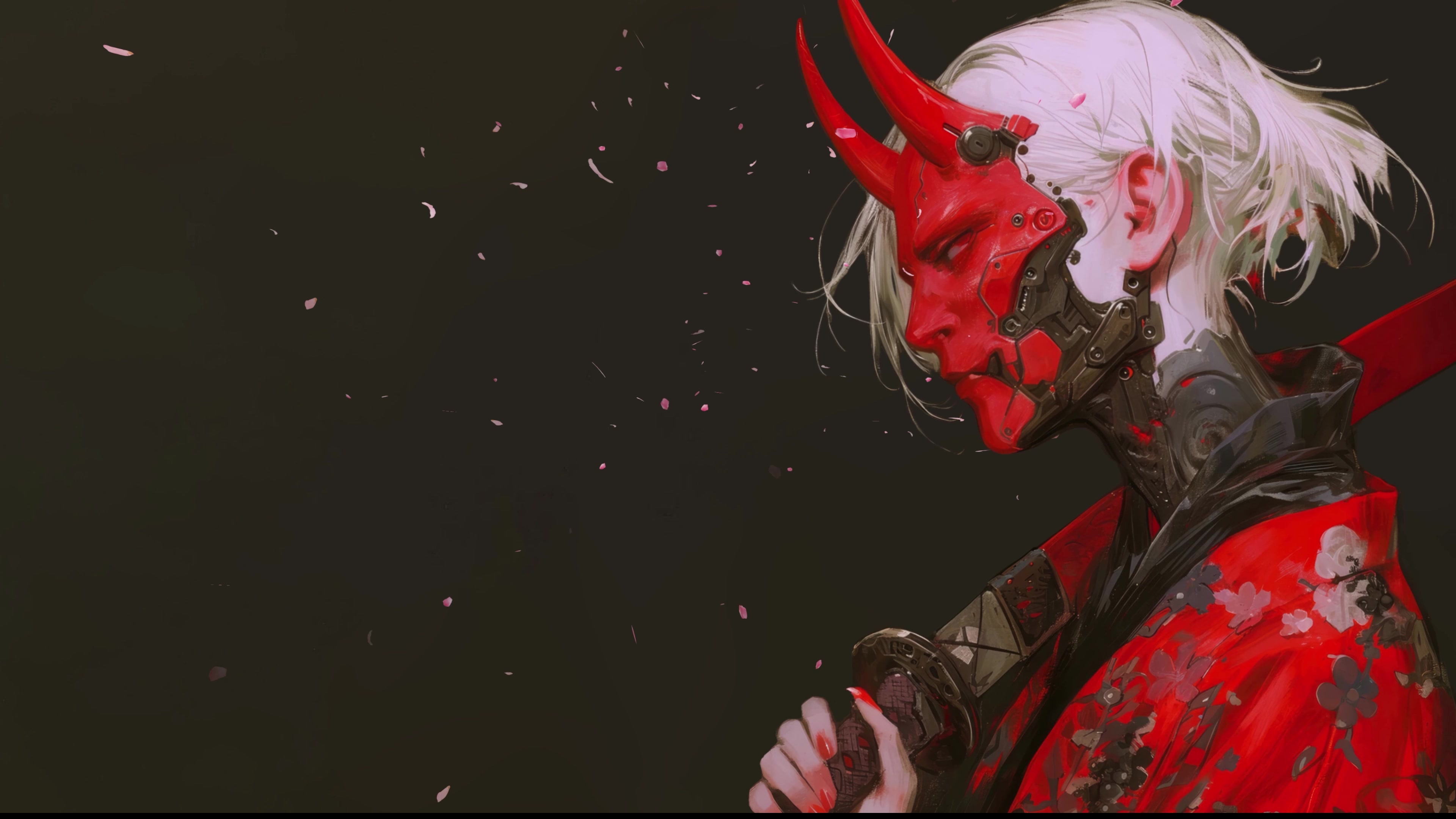 Crimson Circuit Ronin Mobile Live Wallpaper