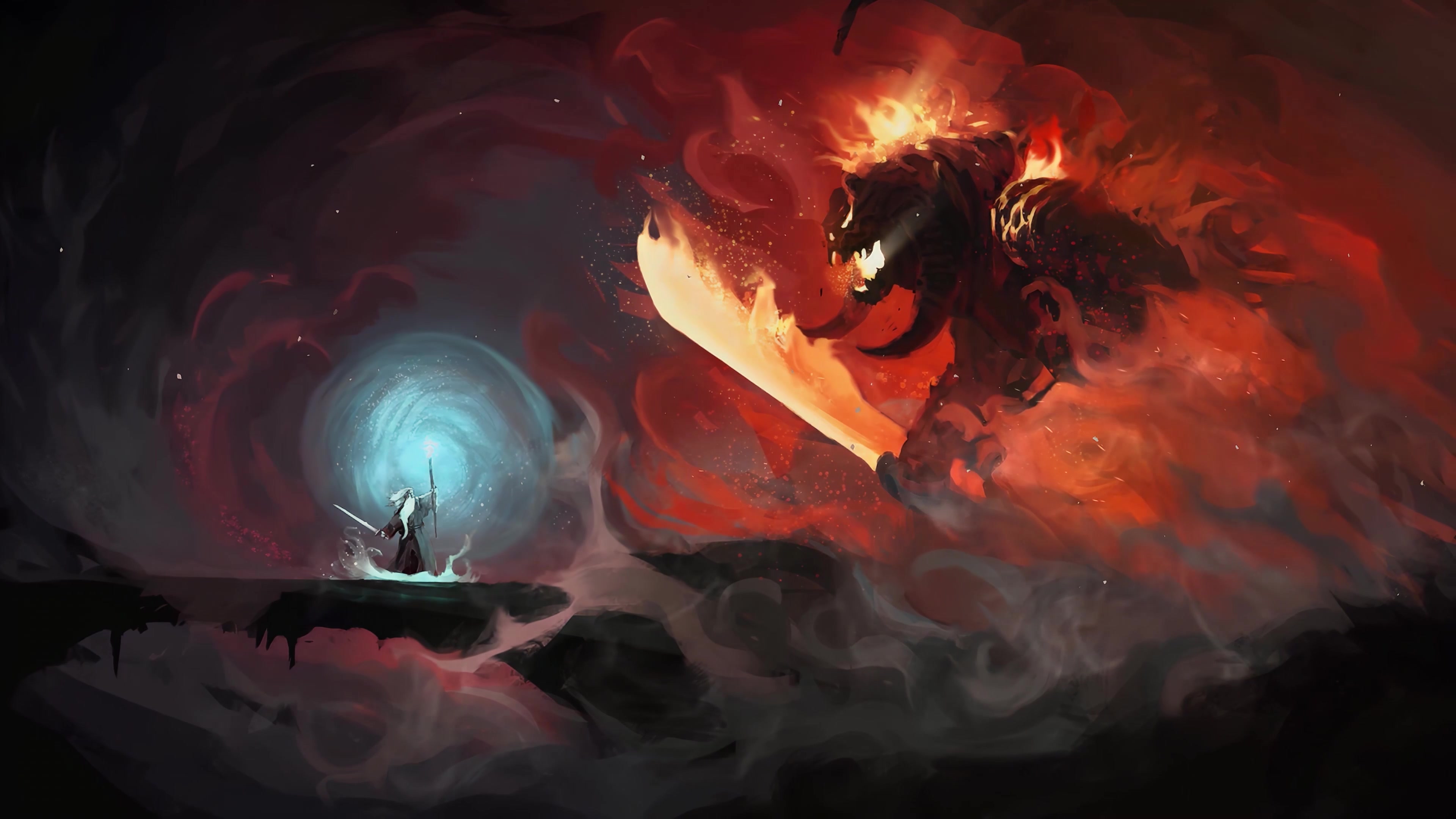 Gandalf vs Balrog - Lord of the Rings Live Wallpaper