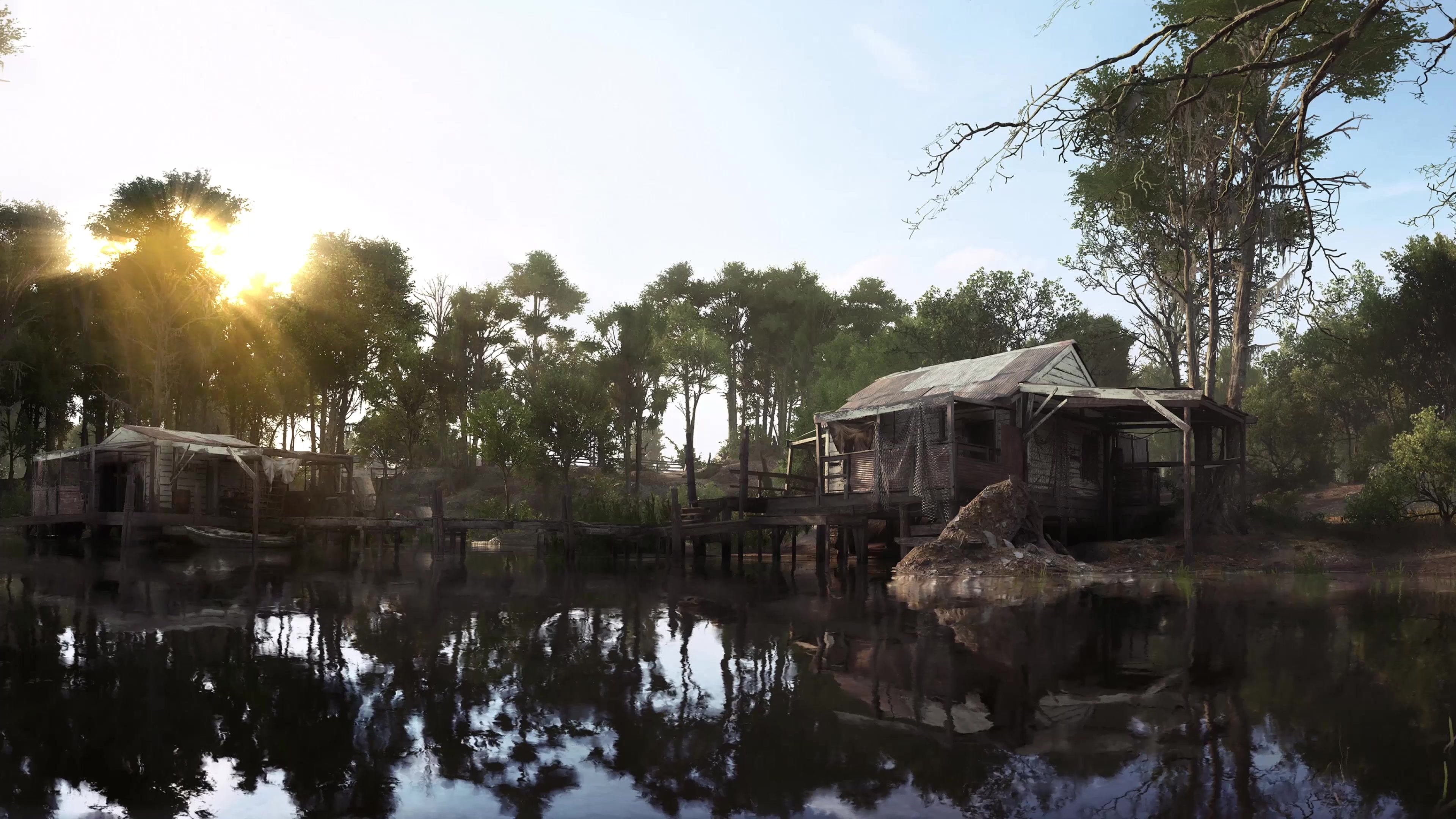 Sunrise Over the Bayou - Hunt Showdown Live Wallpaper