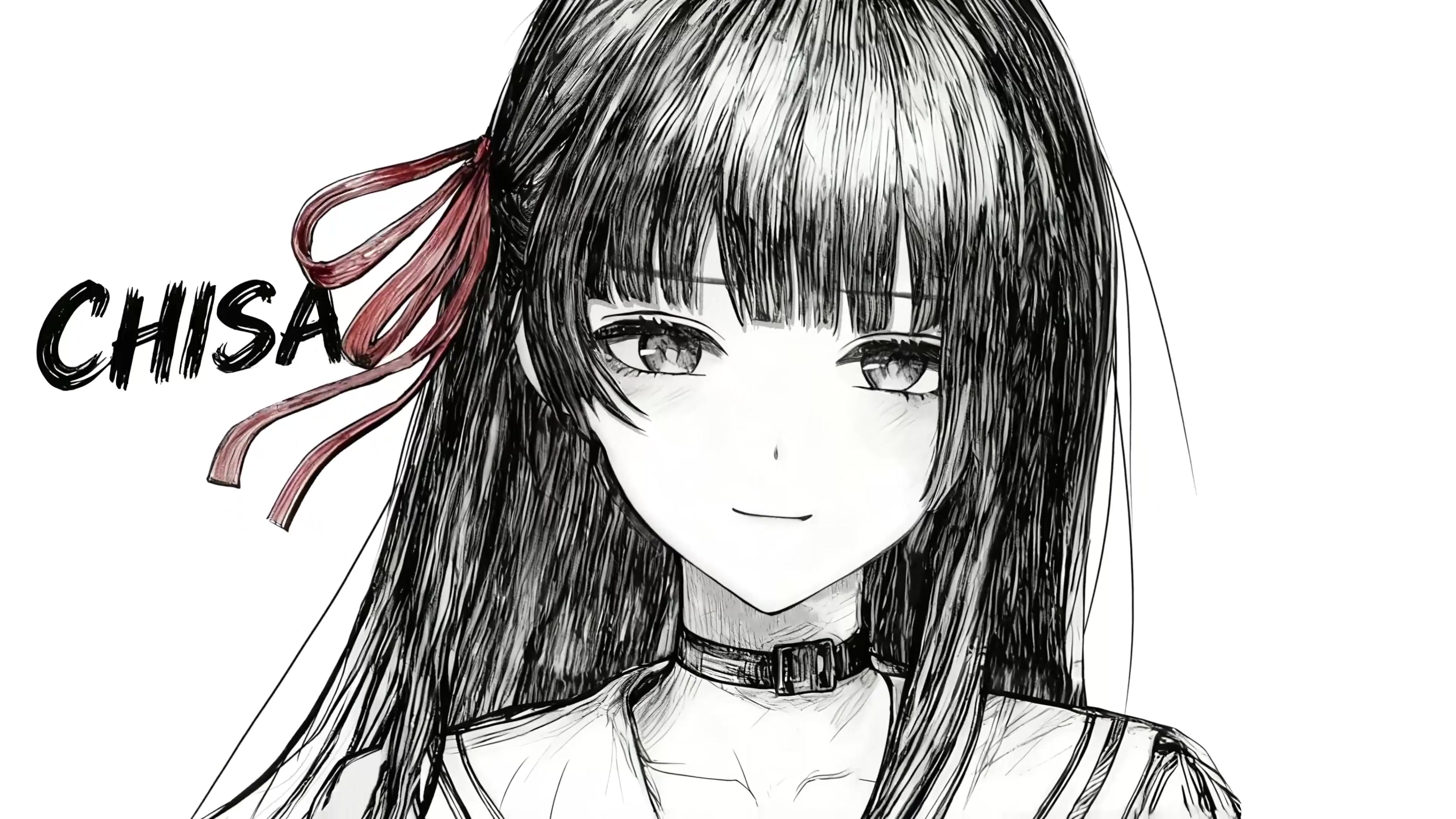 Chisa Black and White Art Live Wallpaper