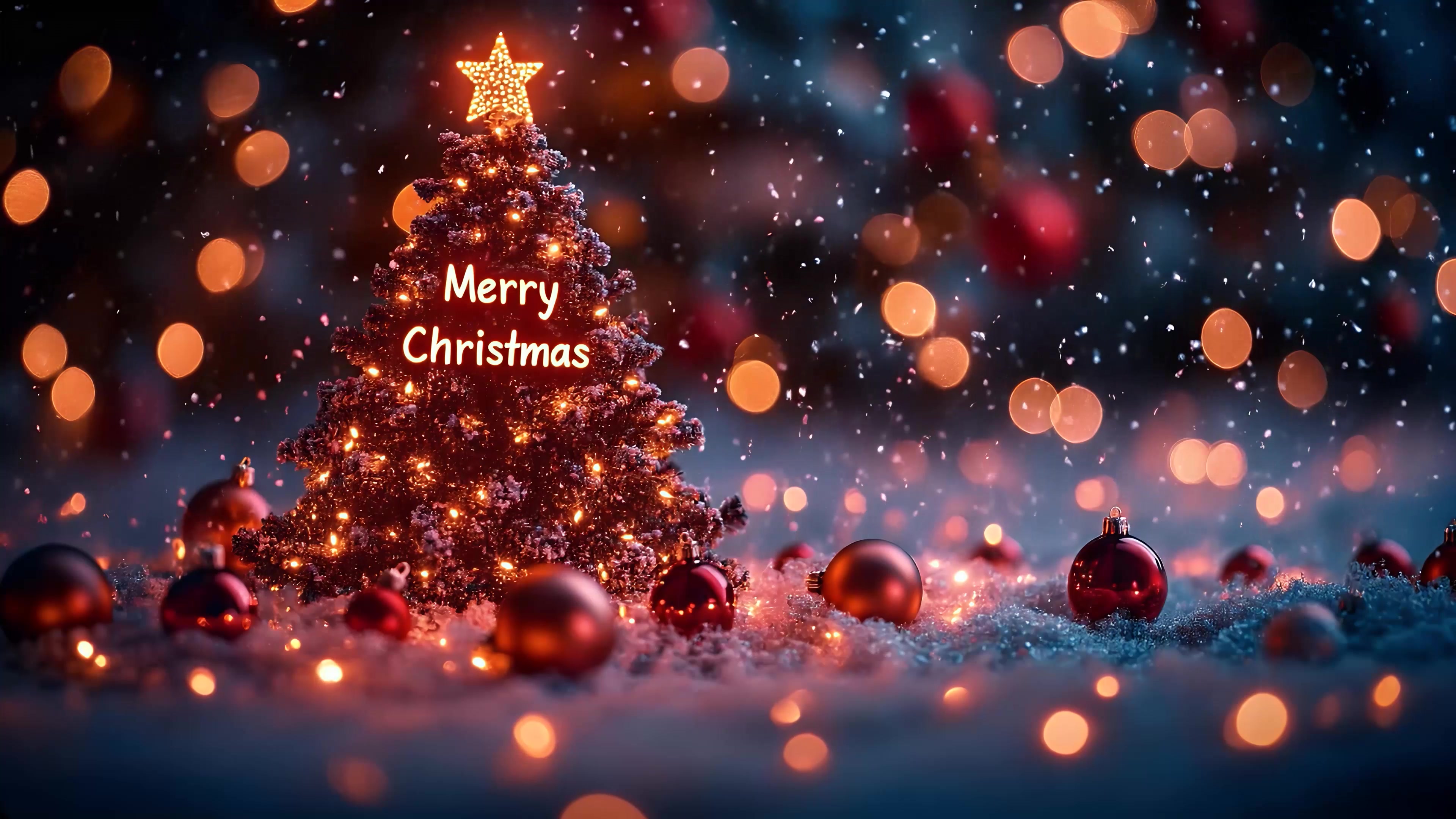 Merry Christmas Midnight Mobile Live Wallpaper