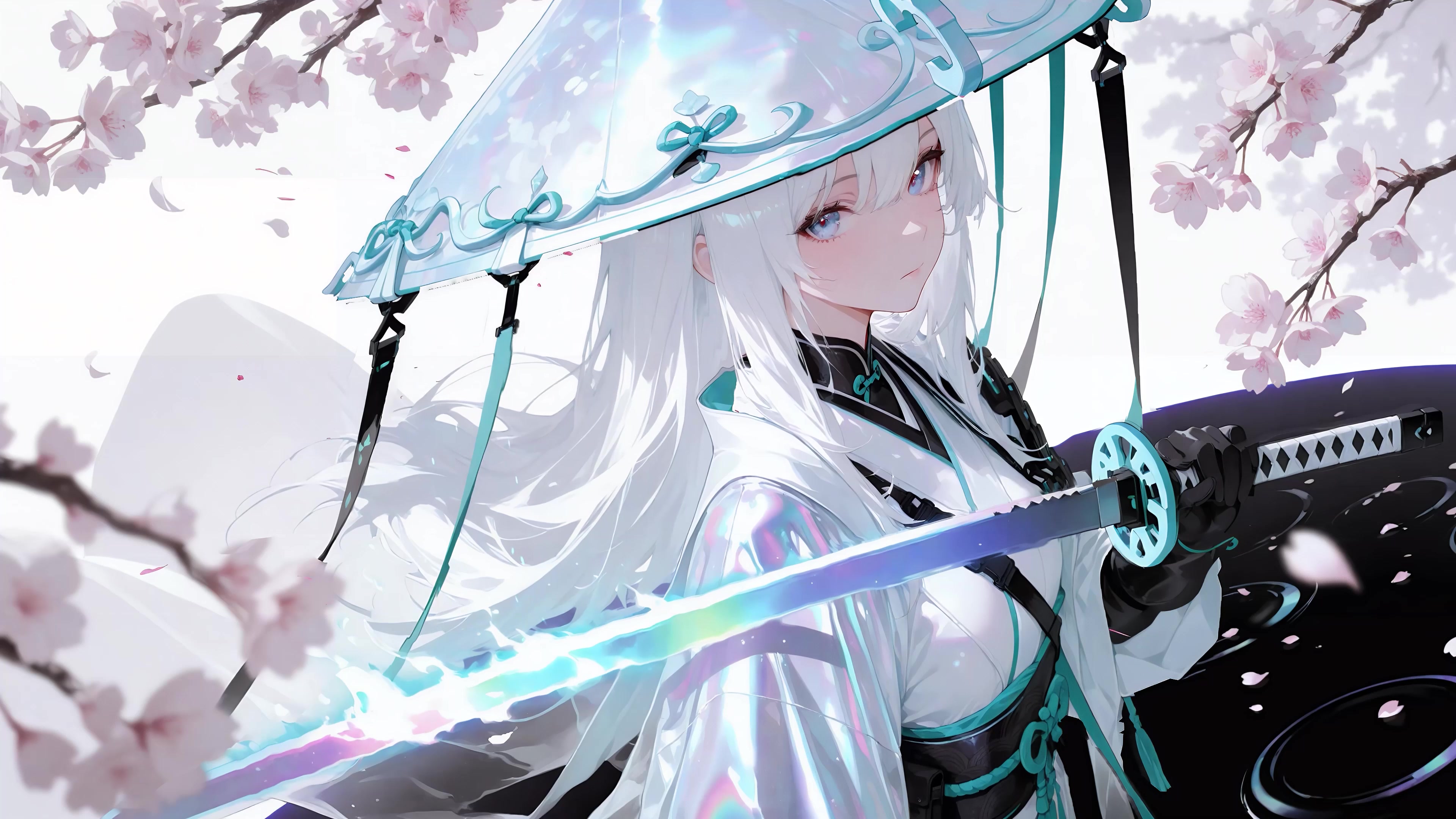 Sakura Ronin Frostlit Blossom Mobile Live Wallpaper