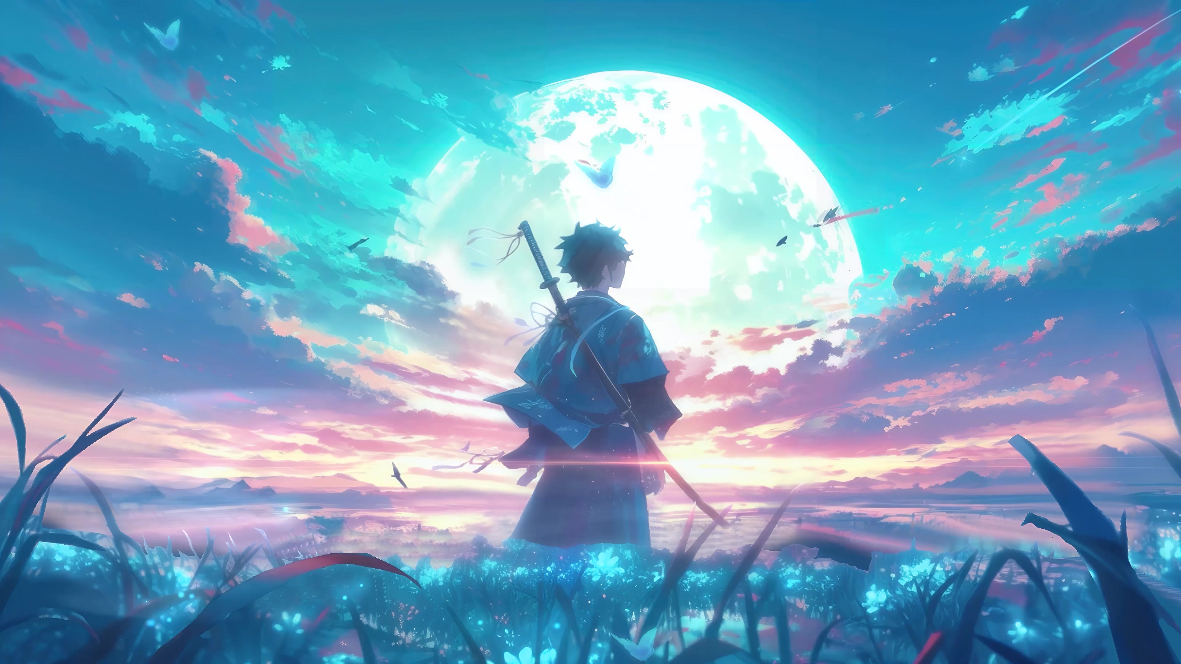 Moonlit Ronin Mobile Live Wallpaper