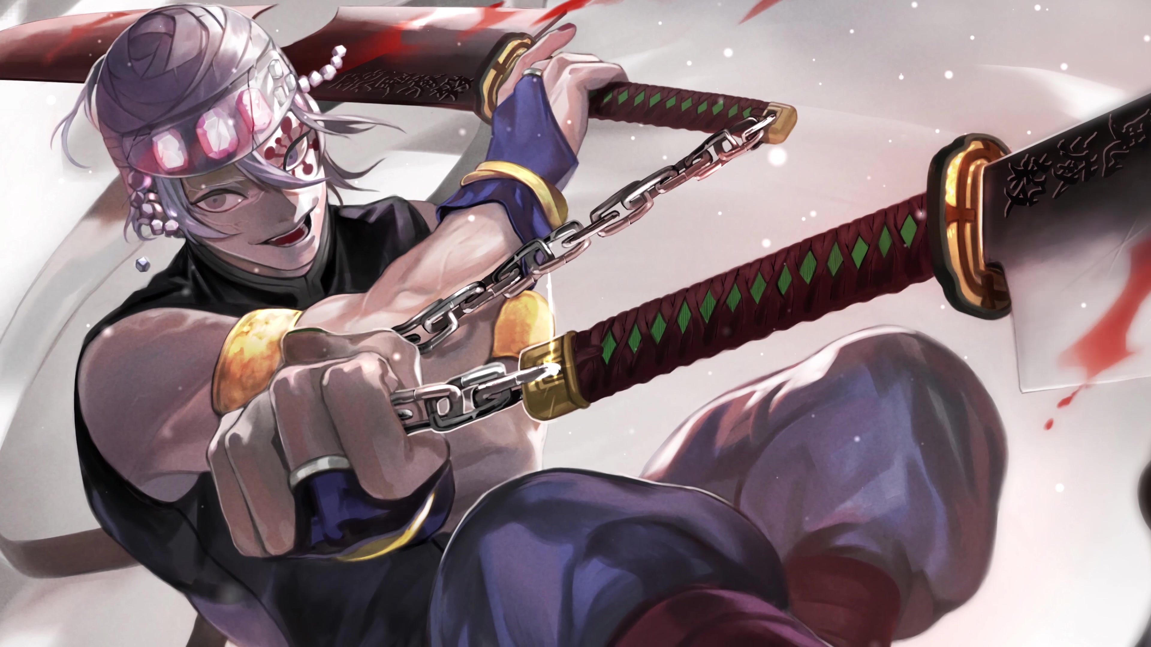 Tengen Uzui Dazzling Blades Live Wallpaper