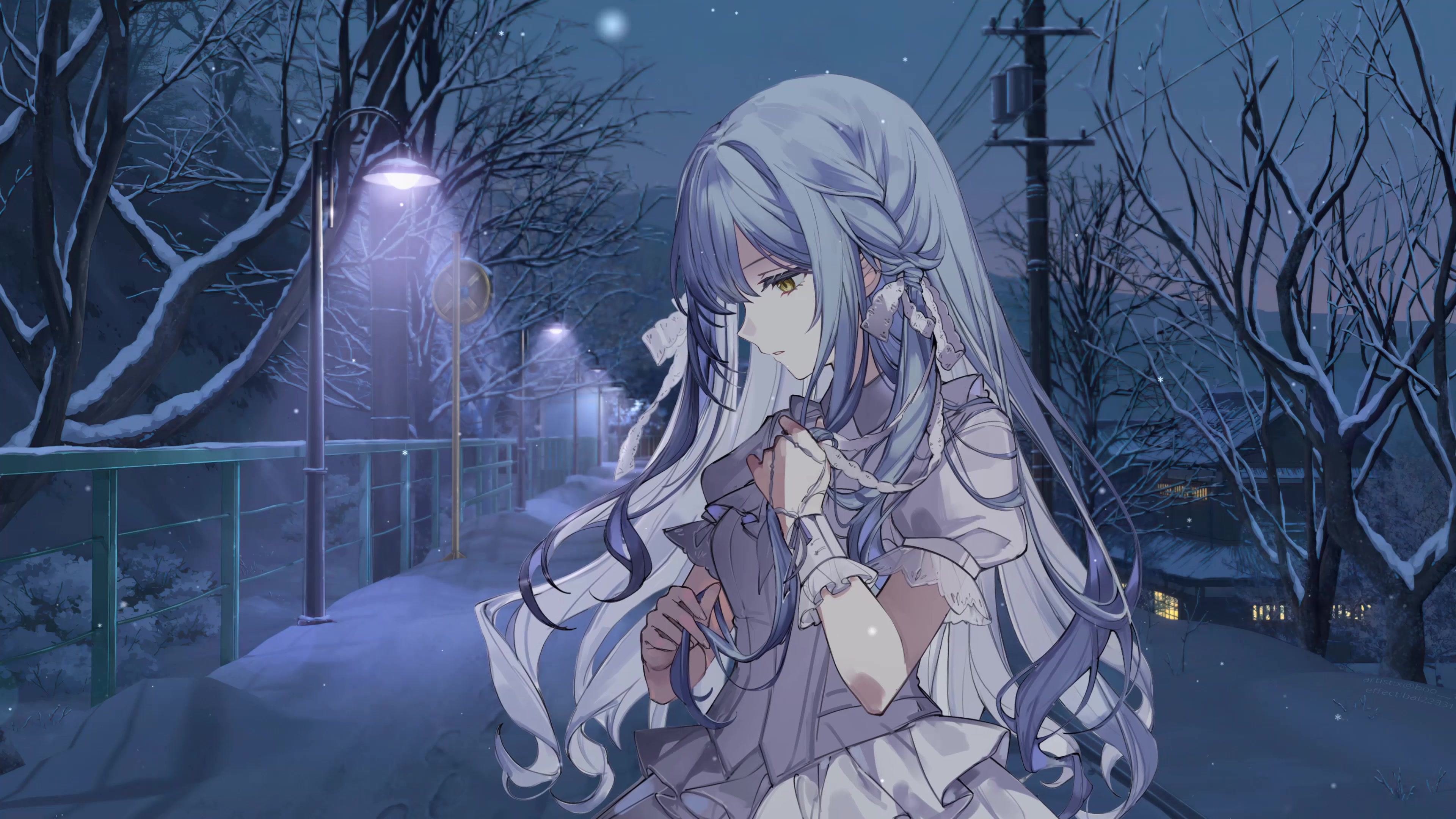 Sakiko Togawa Snowy Night (It's MyGO/AveMujica) Live Wallpaper
