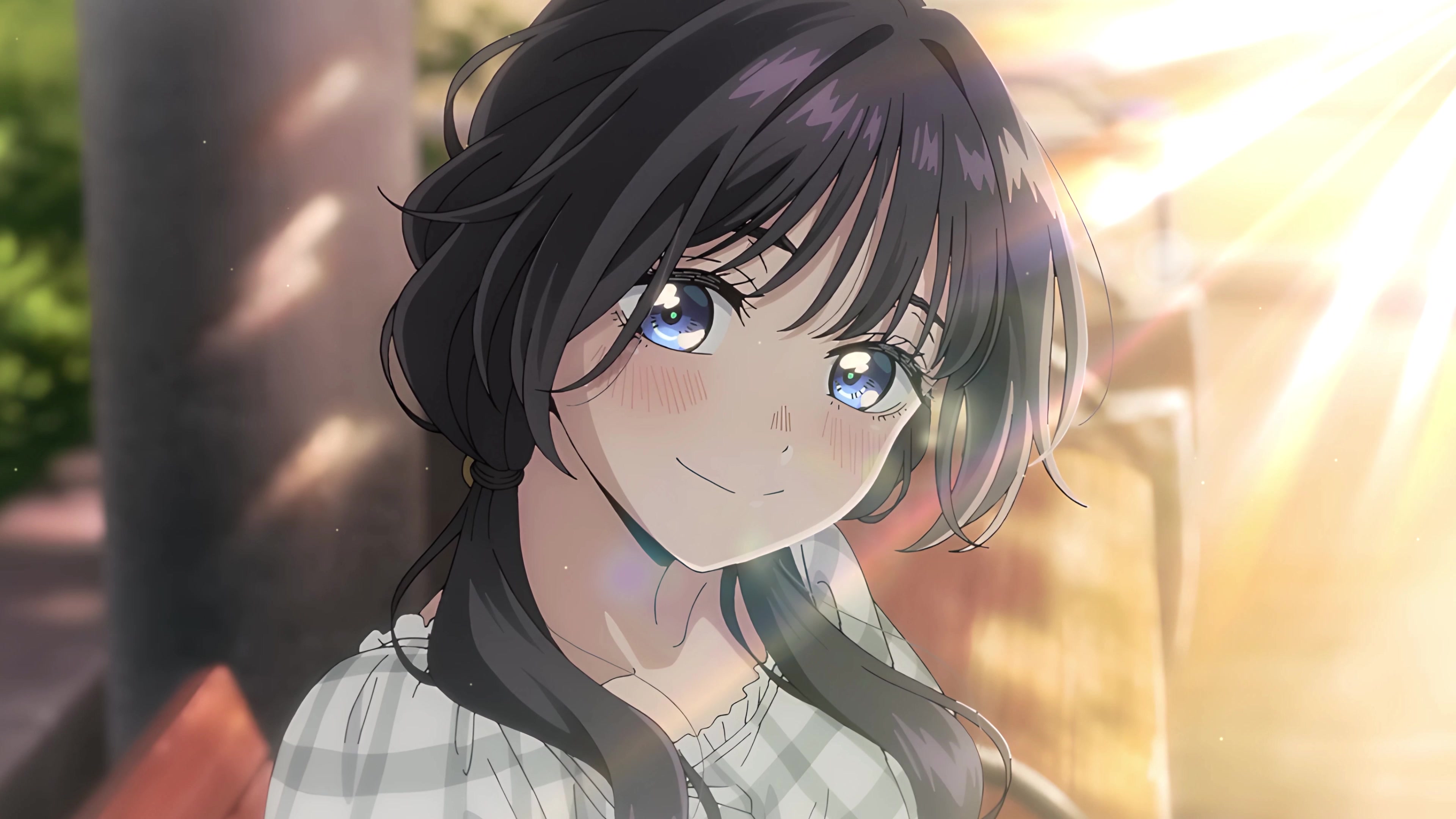 Smiling Waguri Kaoruko Mobile Live Wallpaper