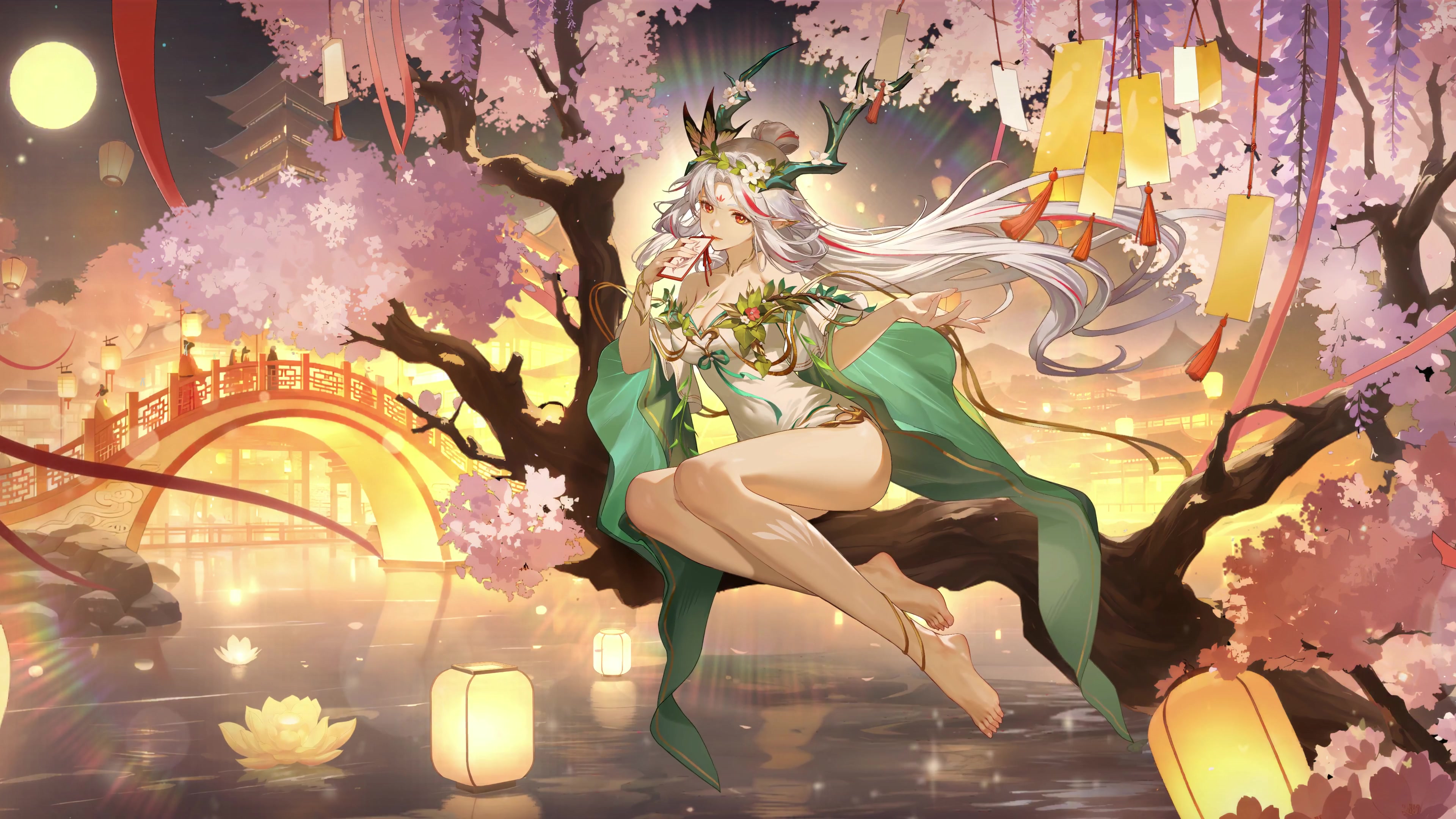 Moonlit Grace - Aoqi Legend Mobile Live Wallpaper