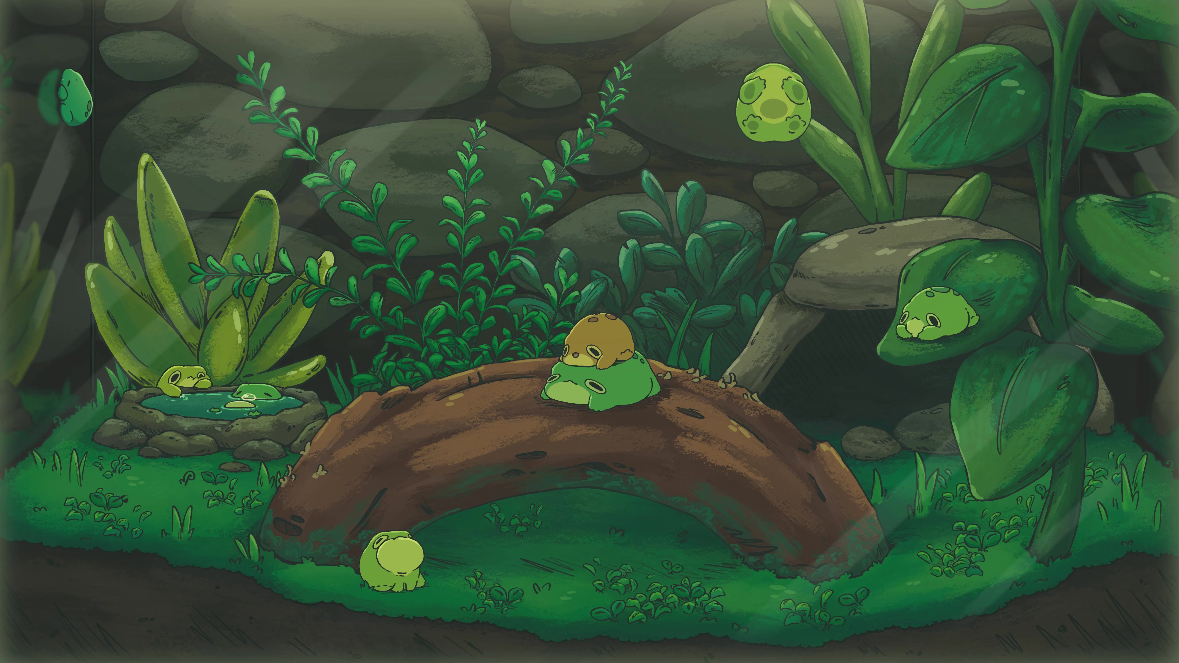 Abi Toads Terrarium Mobile Live Wallpaper