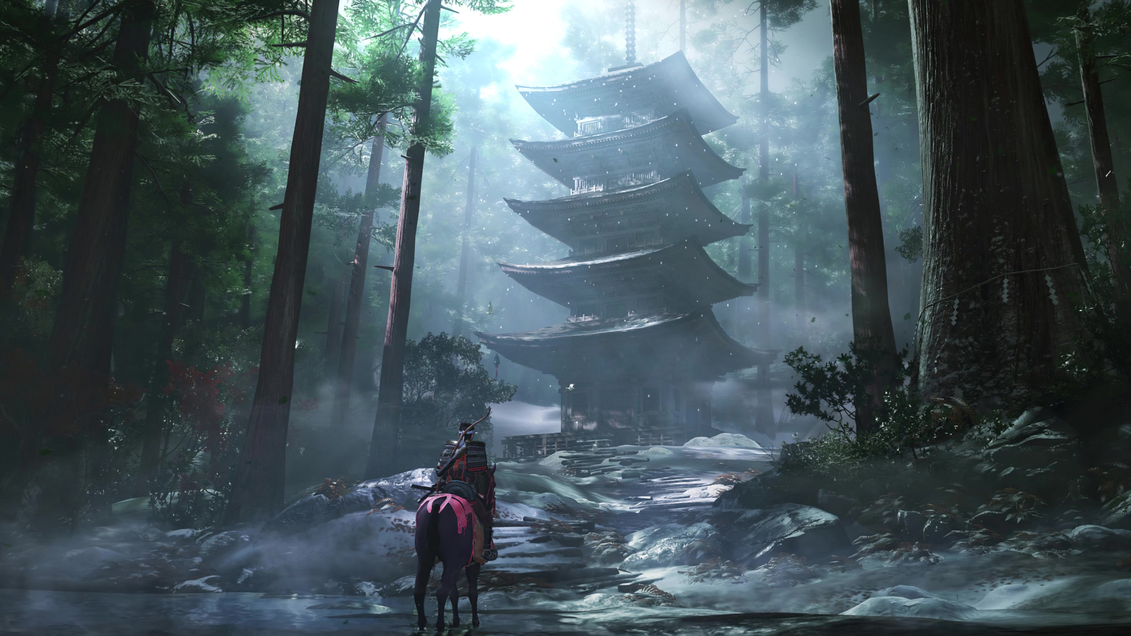 Tsushima Silent Temple Live Wallpaper