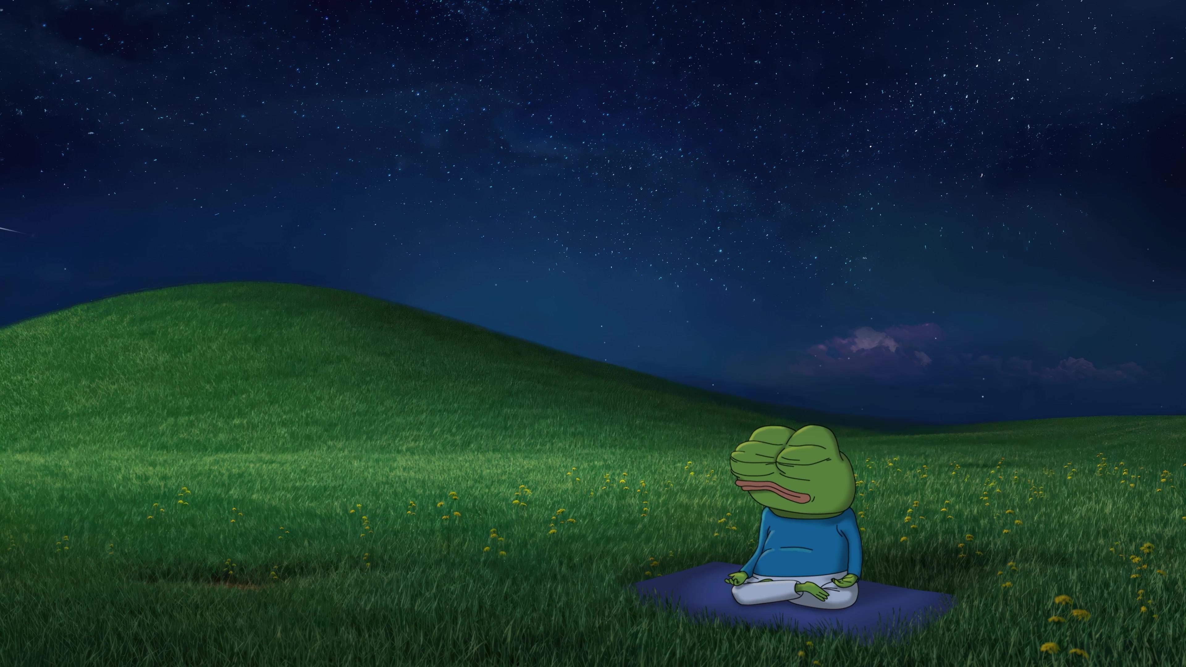 Meditating Pepe Mobile Live Wallpaper